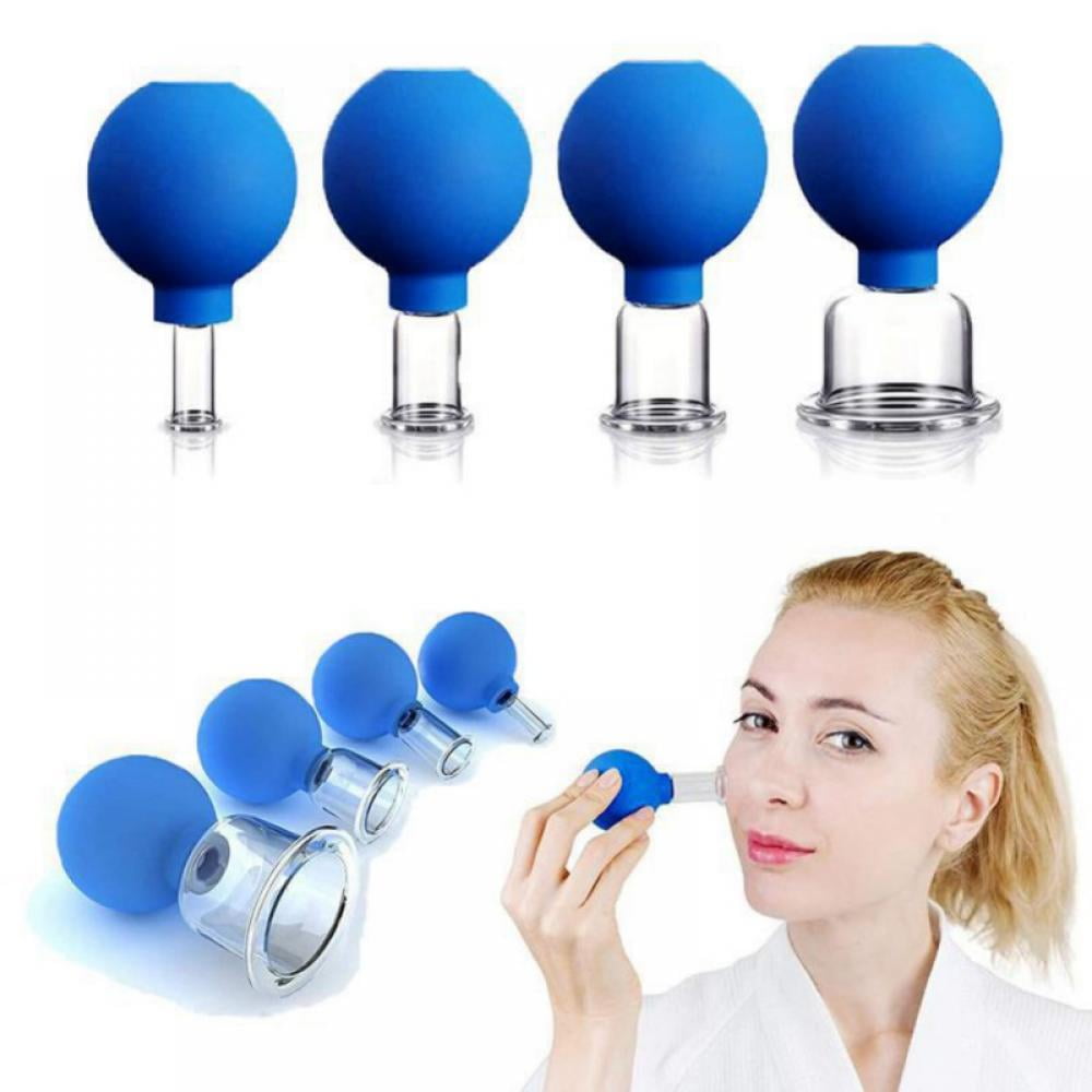 BOLLSLEY 4PSC Face Cupping Therapy Sets Glass Different Size Facial ...