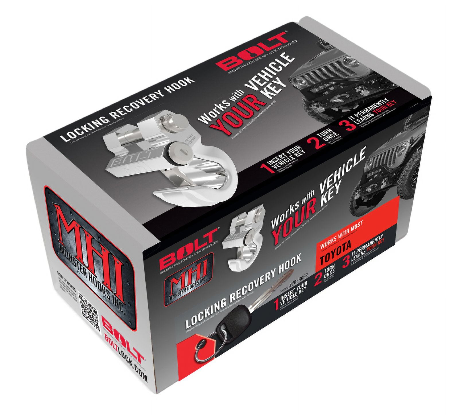 BOLT 7039052 Toyota Locking Recovery Hook - Walmart.com