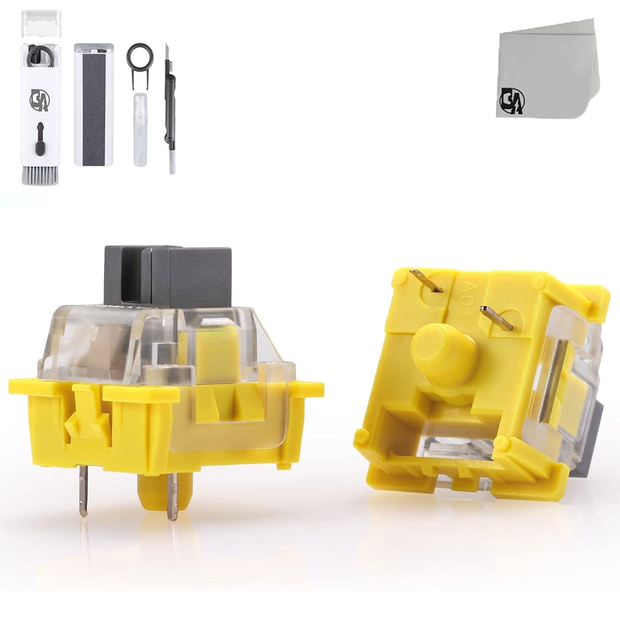 BOLT AXTION Bullet-QT Mechanical Switches Mounted Silver, Hot-Swappable ...