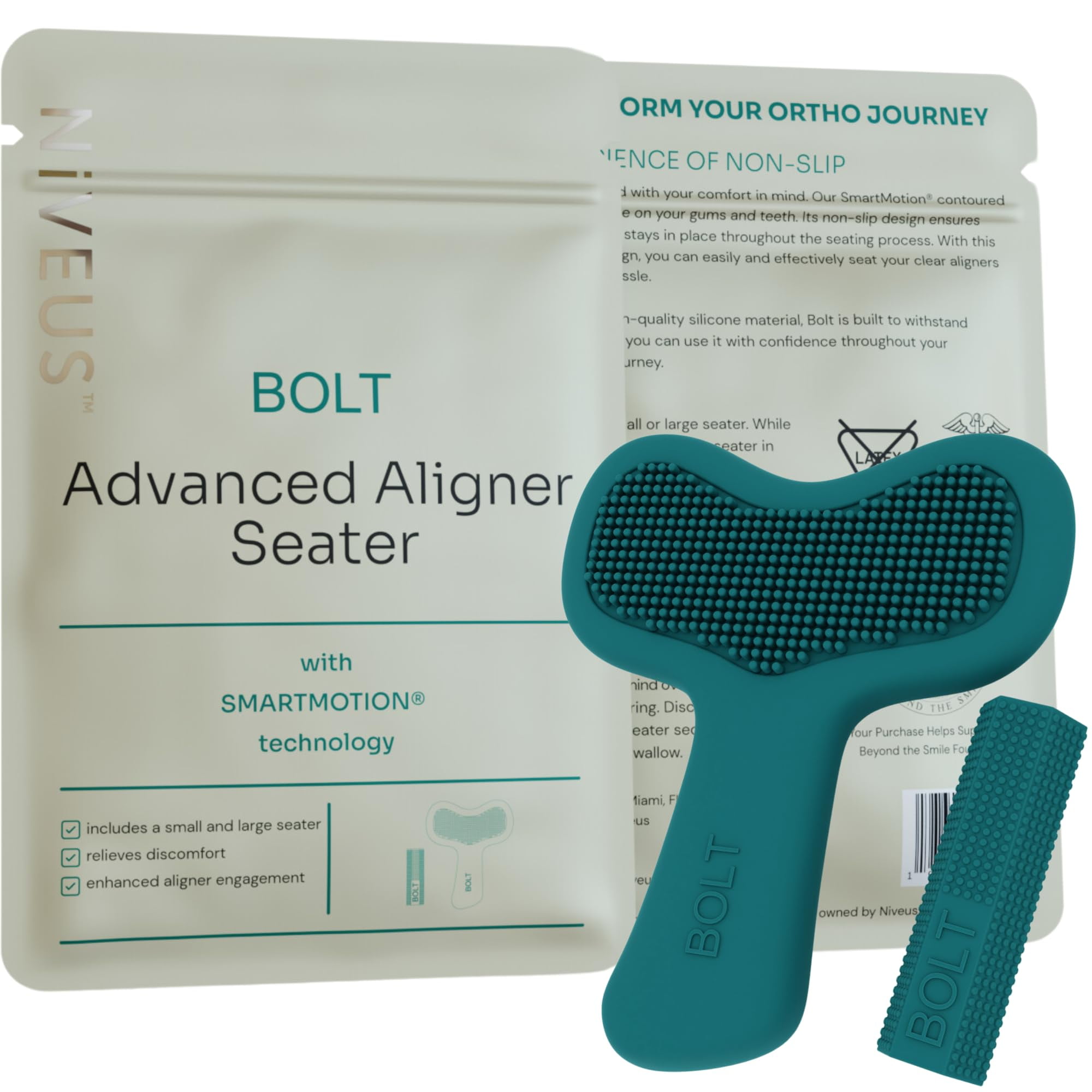 BOLT Aligner Seaters (Set DHF10 of 2) - Aligner Chewies for Invisalign ...