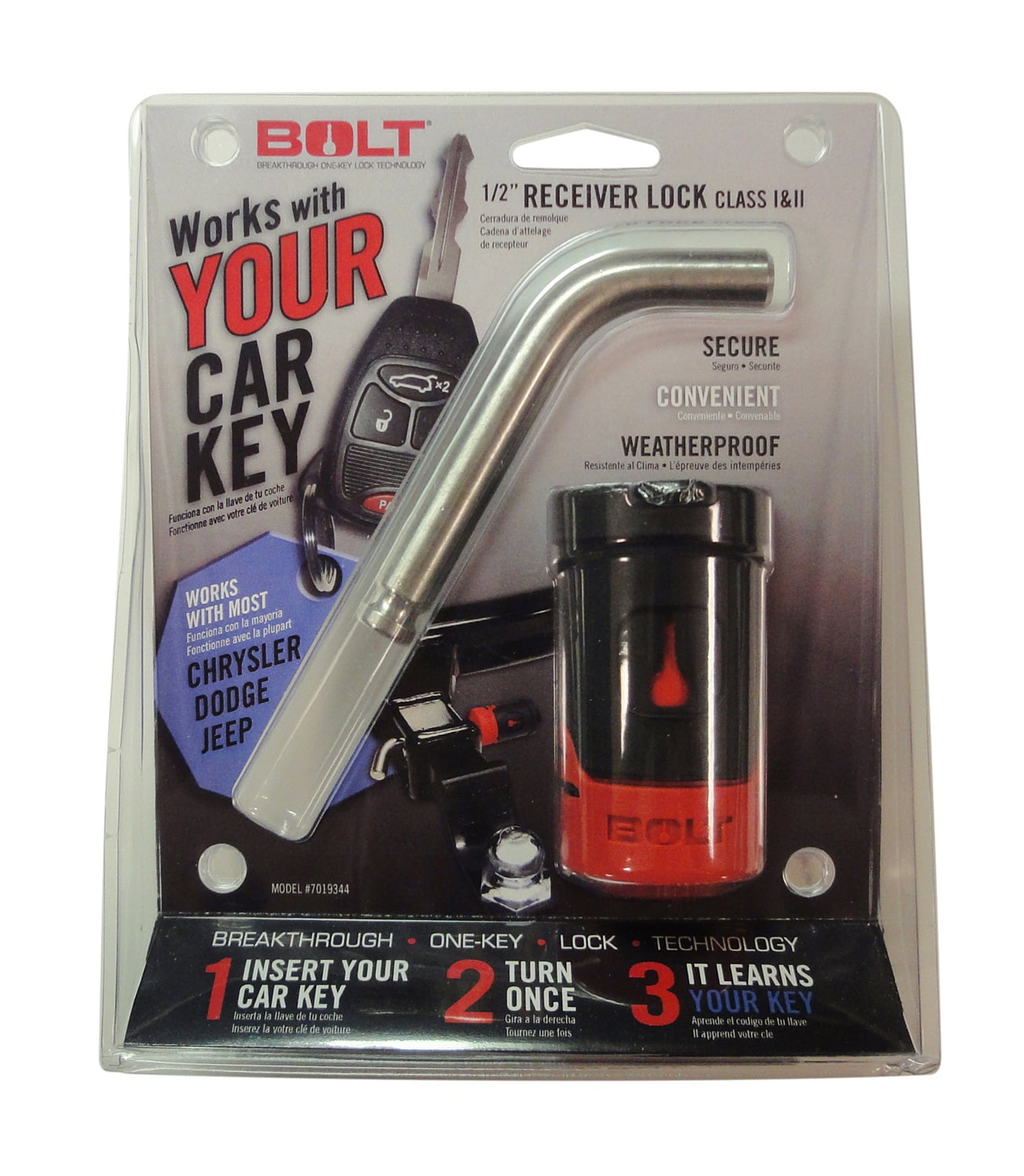 BOLT Lock 7019344 Receiver Lock - Walmart.com