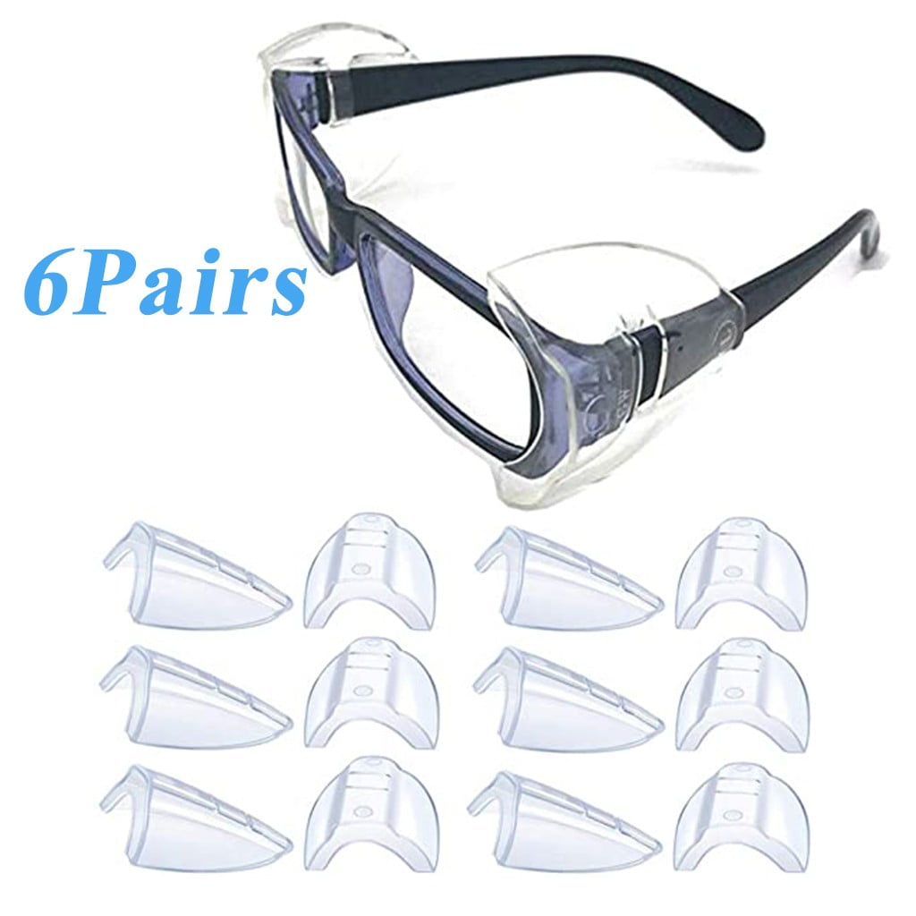 BOLUOYI 6 Pairs Side Shields for Eye Glasses Slip On Safety Glasses ...