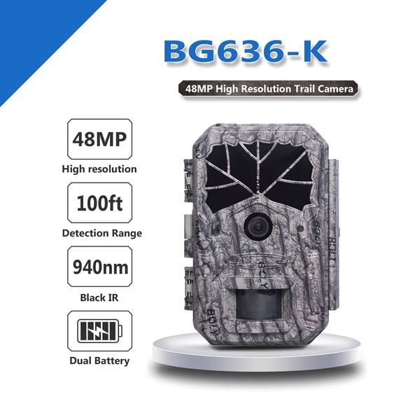 BOLY 64MP Hunting Camera with 940nm Black IR, 1080P Trail Game Camera ...