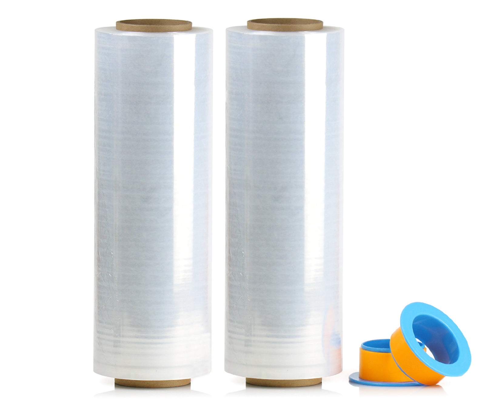 BOMEI PACK 2 Pack Stretch Film,15" x 1500Ft Clear Shrink Wrap Film for ...