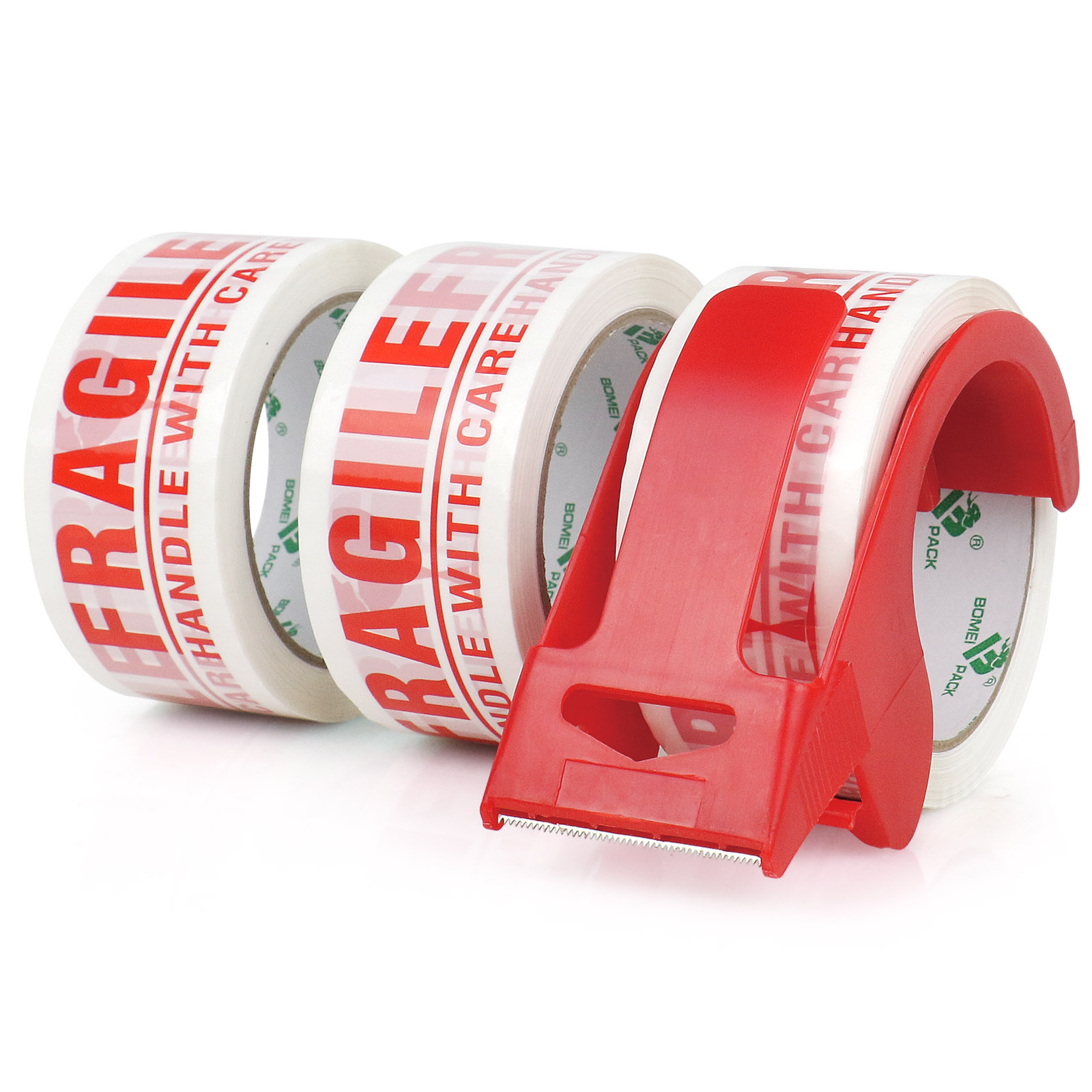 Scotch Shipping Packaging Tape with Dispenser 3350 RD, 1.88 in x 54.6 ...