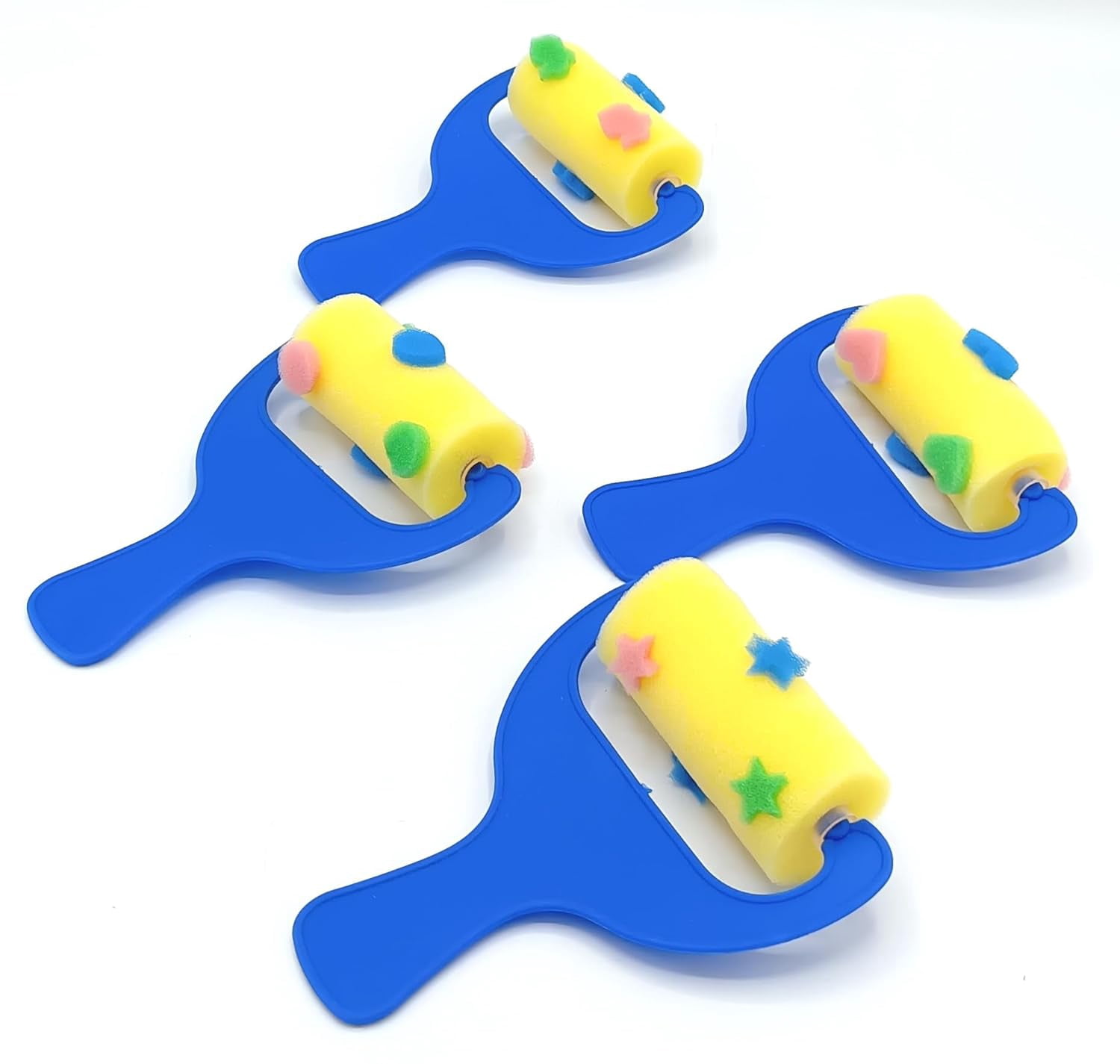 BOMEIJIA Foam Paint Roller Set with Multiple Patterns 4Pcs Painting ...