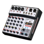 Pyle PMXU68BT 6 Channel Bluetooth Sound Board Mixer System for DJ ...