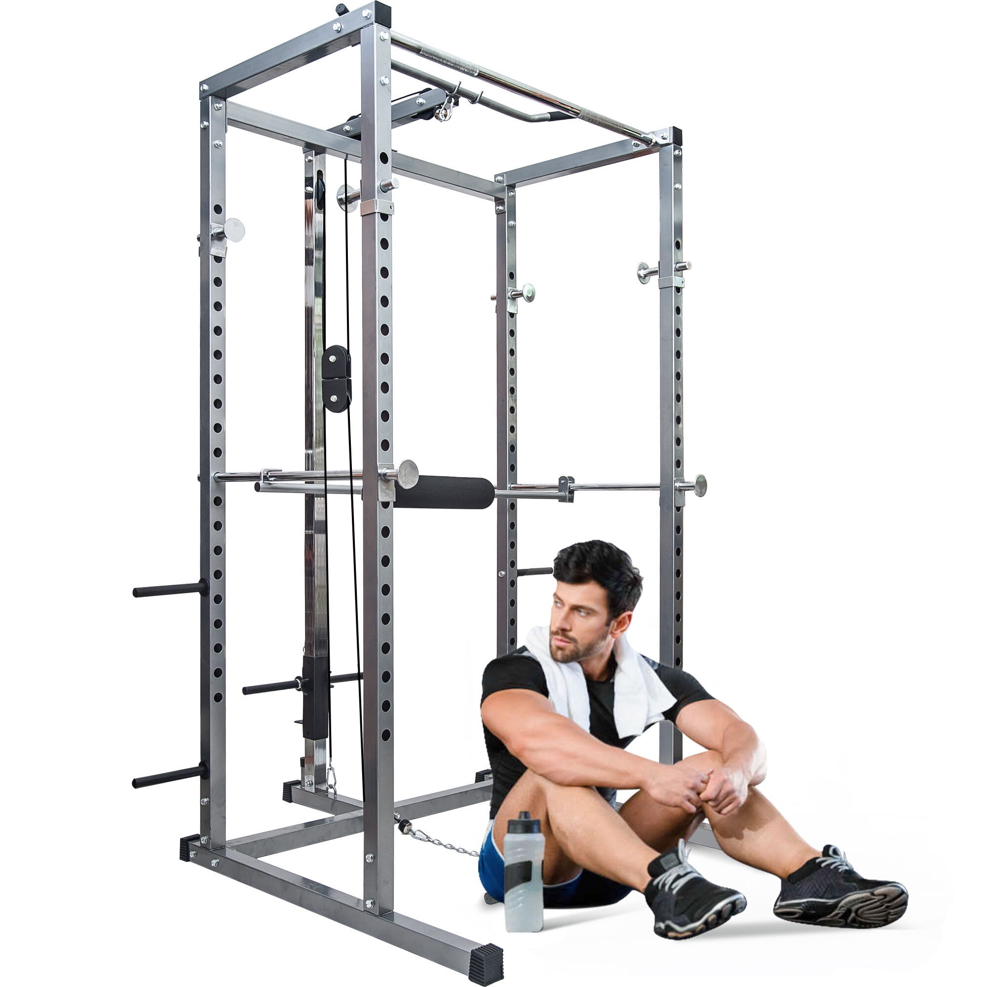 BOMINFIT Multi-Function Power Cage Power Tower 17.5-68'' High ...