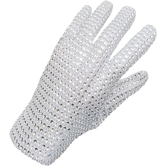 BOMJJOR, Rhinestone Glove, Left, Adult Men Women Punk Gift Collection ...