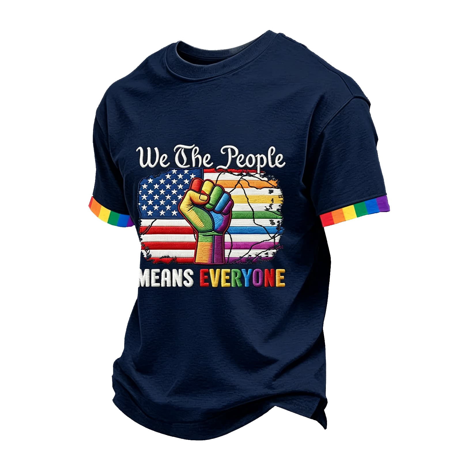 BOMYJESK We the People Means Everyone Rainbow Flag Shirt Pride Equality ...