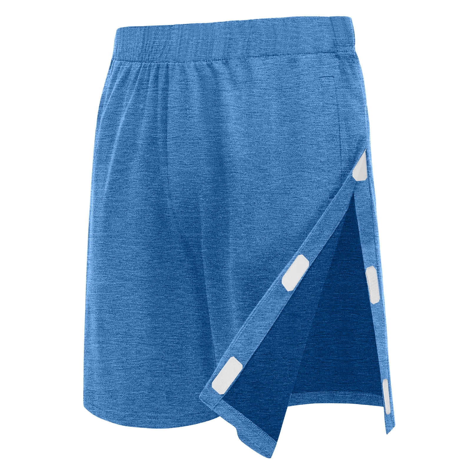 BOMYJESK Unisex Tear Away Shorts Side Split Open Cotton Post Knee Hip ...
