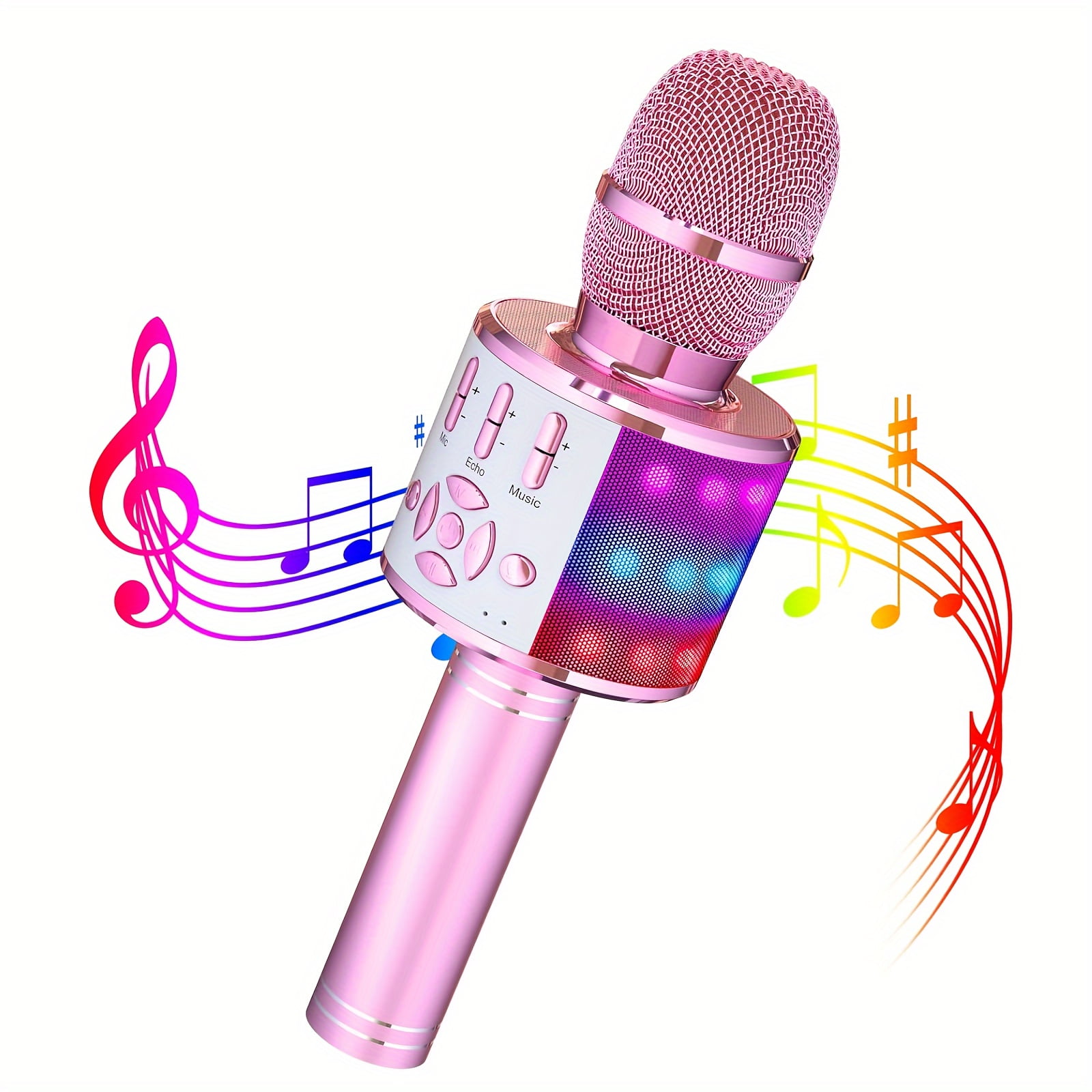 BONAOK Karaoke Microphone for Kids, Wireless Bluetooth Microphone for ...