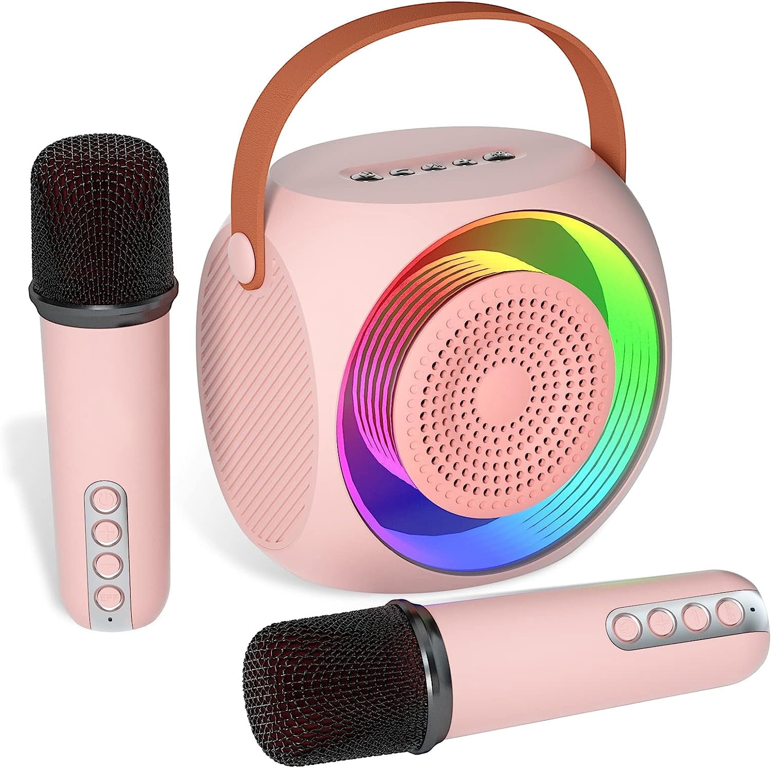 BONAOK Mini Karaoke Machine for Kids Adults, Portable Karaoke Speaker ...