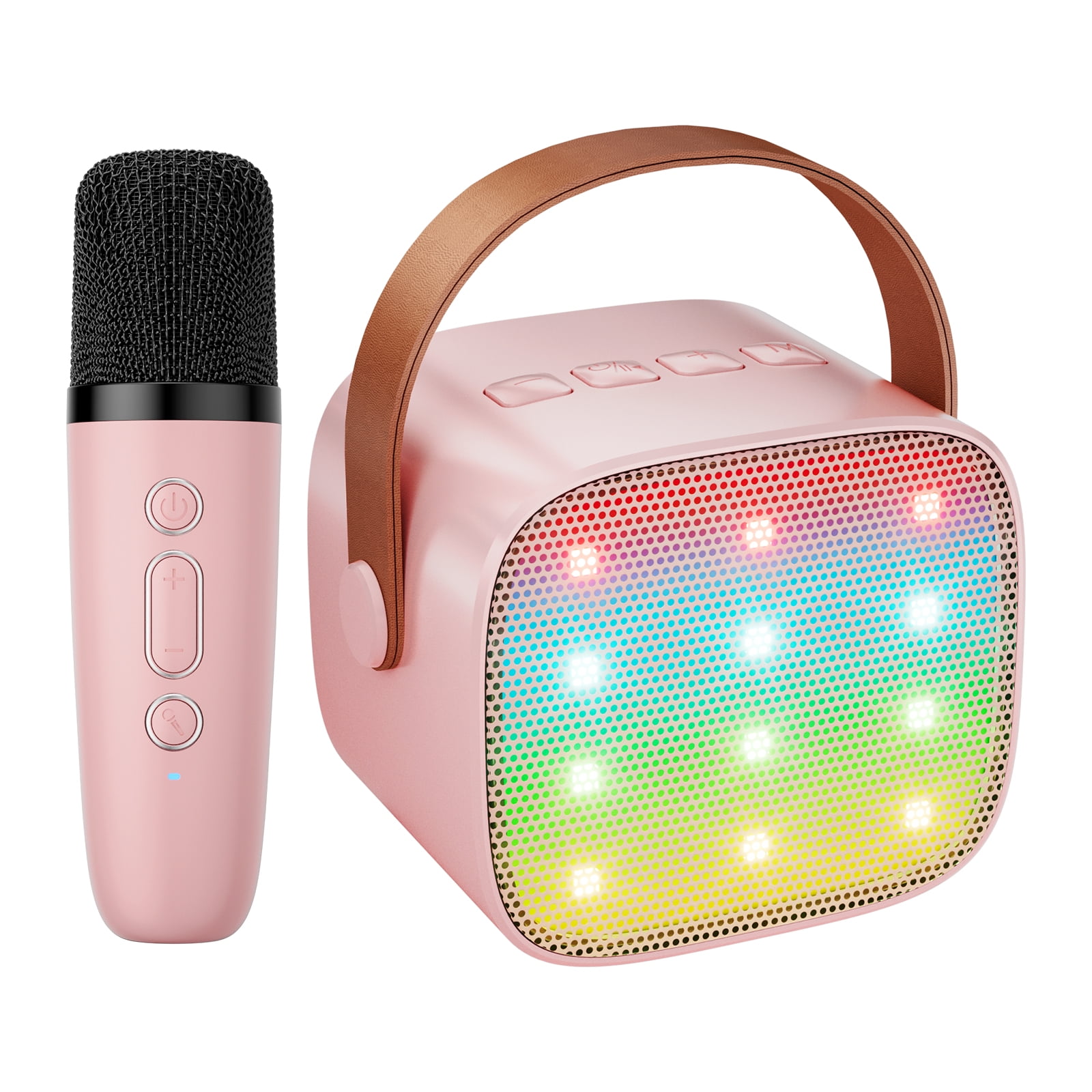 BONAOK Mini Karaoke Machine for Kids Adults, Portable Bluetooth Speaker ...