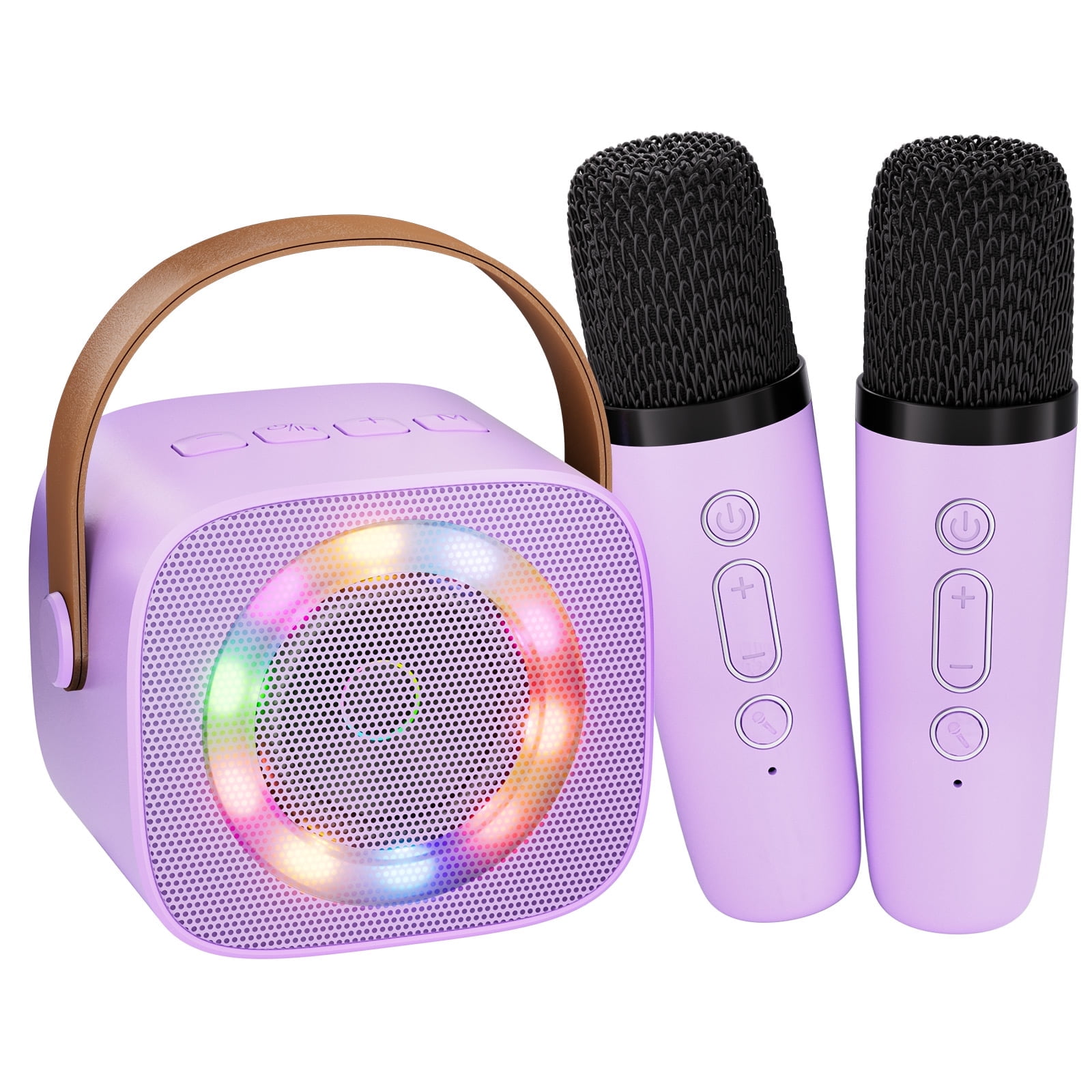 Mini Karaoke Machine for Kids, Portable Bluetooth Speaker with 2 ...