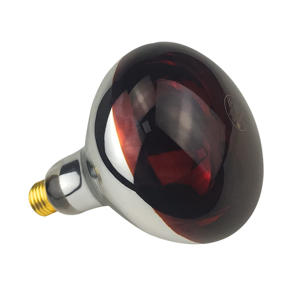 BONGBADA 2 Pack Heat Lamp Bulb R40 250 Watt Roasted Red Infrared ...