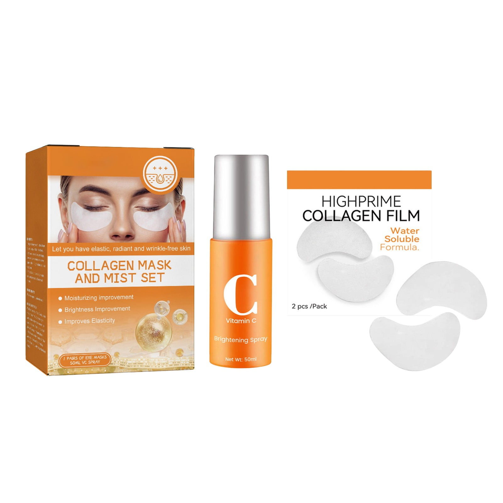 BONINGGG Collagen Eye Spray Set Reverse Age Restructuring Moisturizing ...
