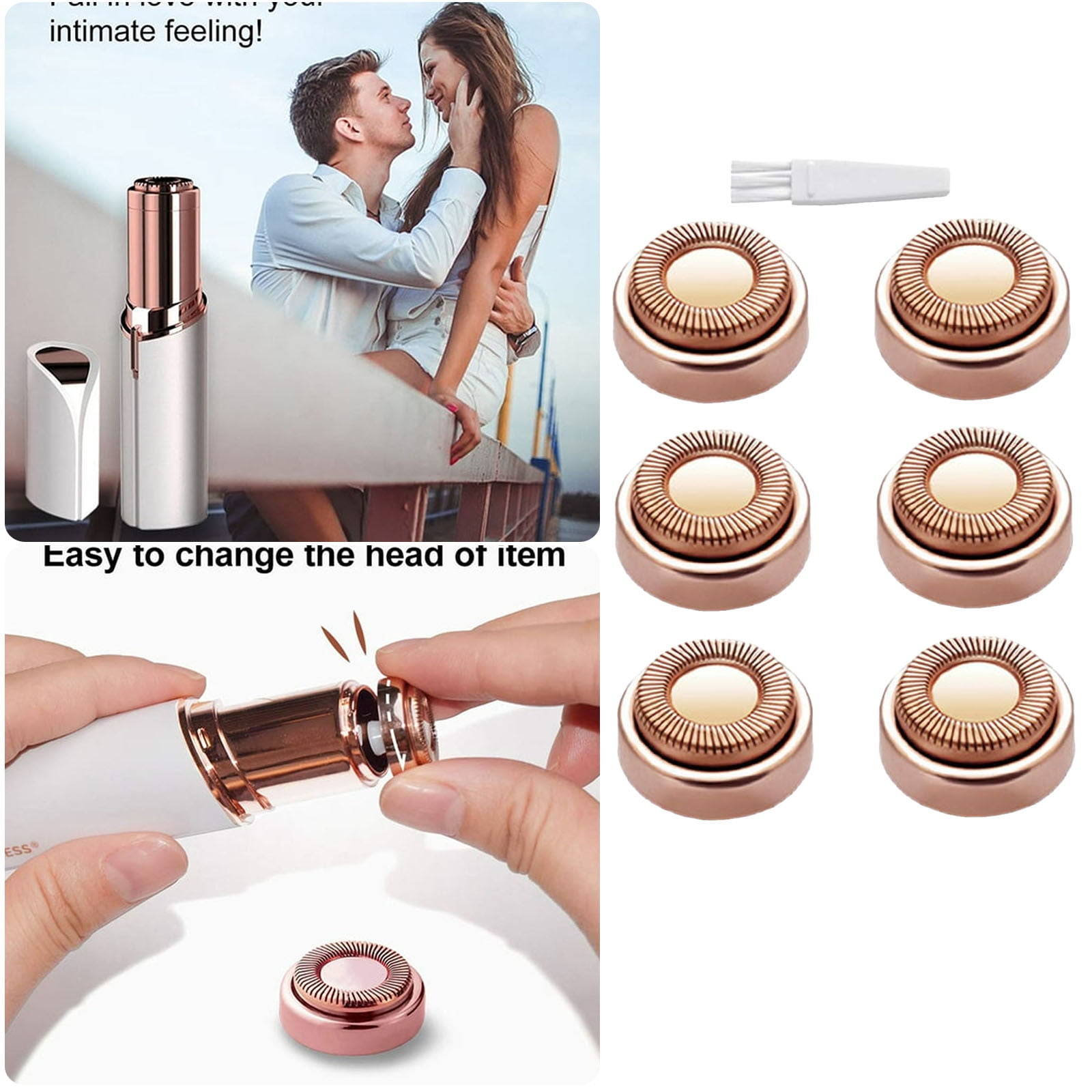 BONINGGG Facial Hair Remover Change Head Shaving Skin Care Beauty Hair ...