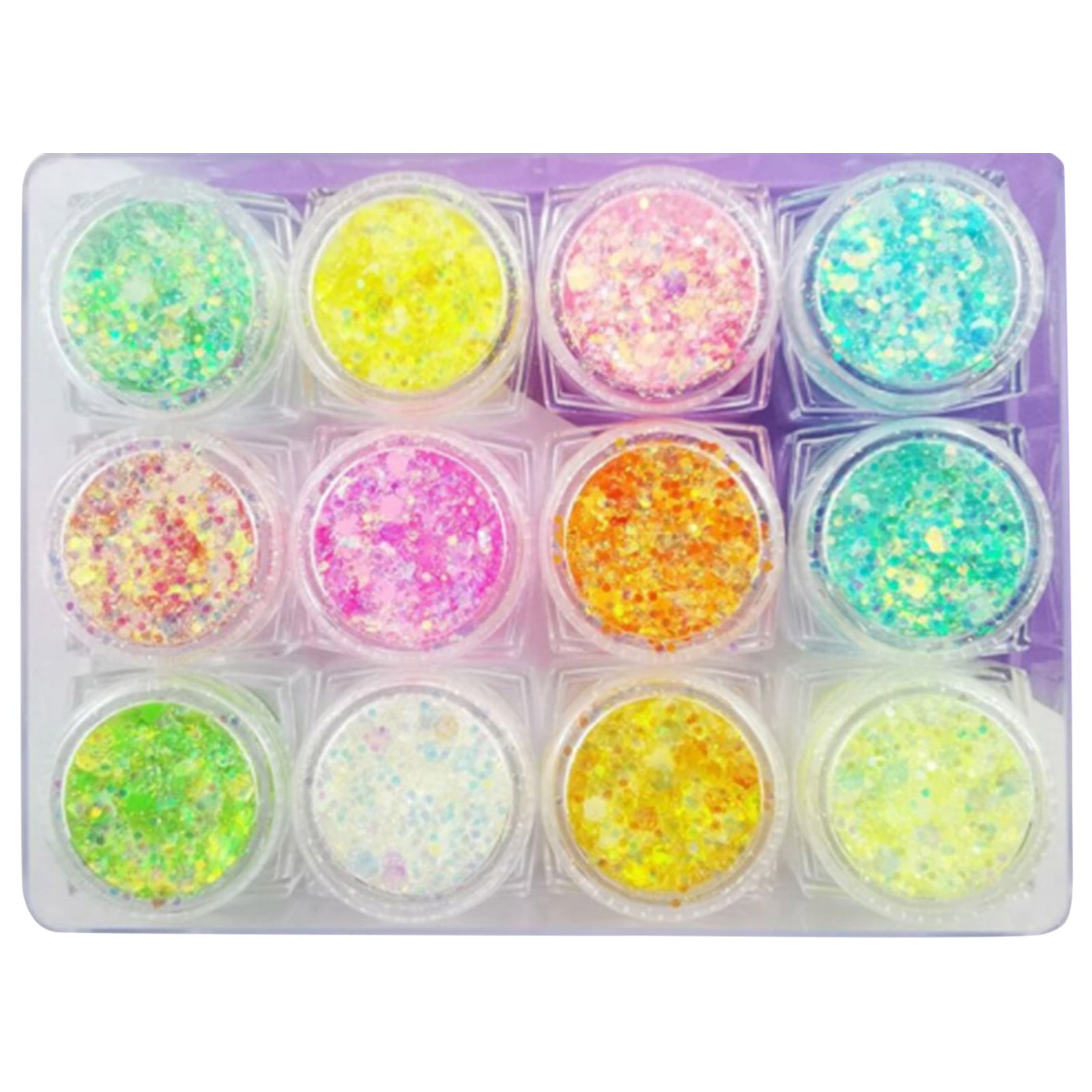 BONINGGG Glow In The Dark Body Face Glitter Gel 12 Color Luminescent ...