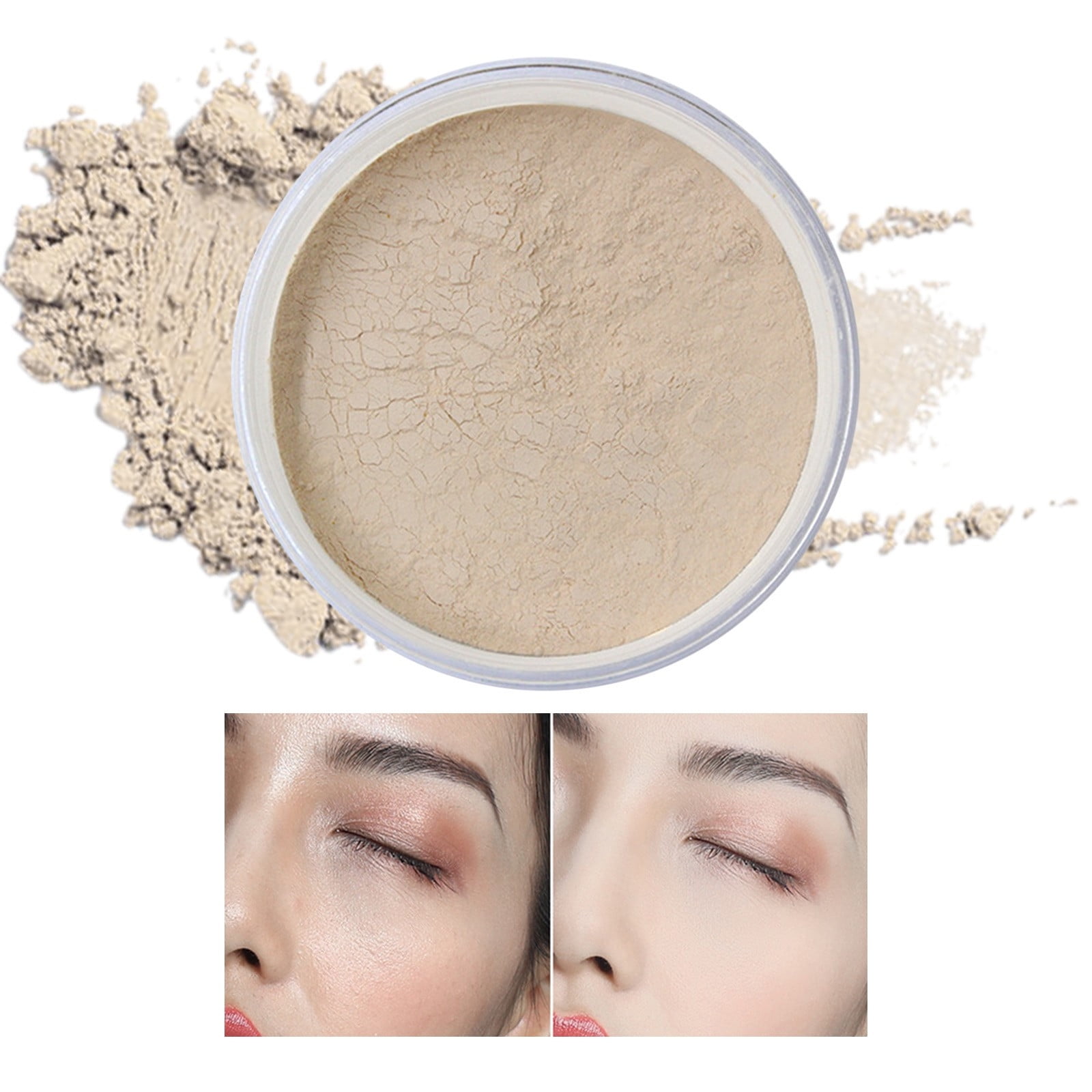 BONINGGG Translucent Setting Powder Finishing Makeup Loose Setting Powder Flash Friendly ...