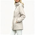 BONIXOOM Lightweight Jacket Women, Hooded Water Resistant Mid Wind ...