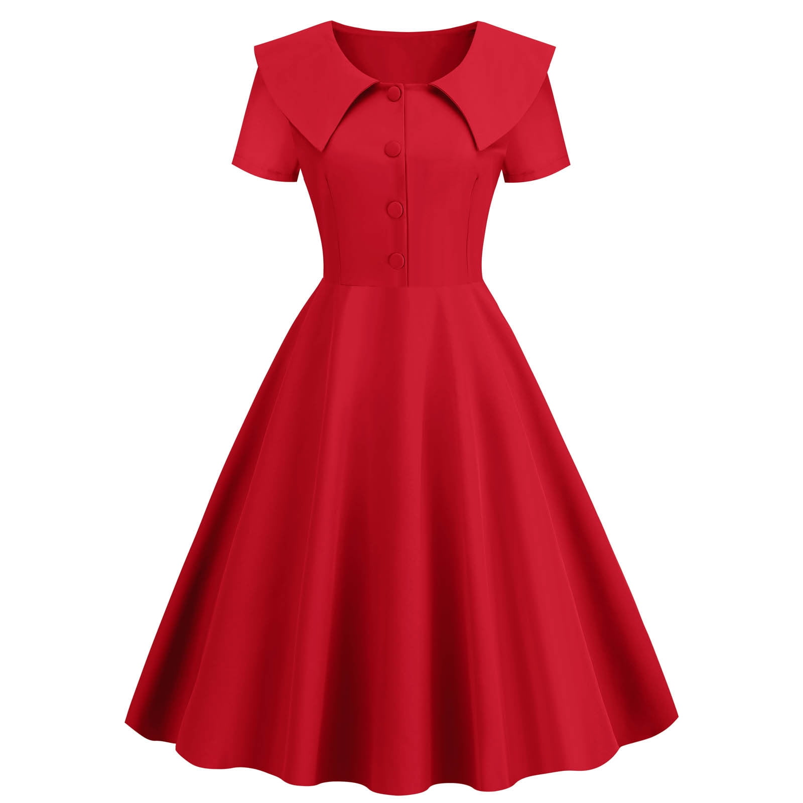 BONIXOOM Sexy Dresses for Women Date Night Retro Vacation Lapel Neck ...