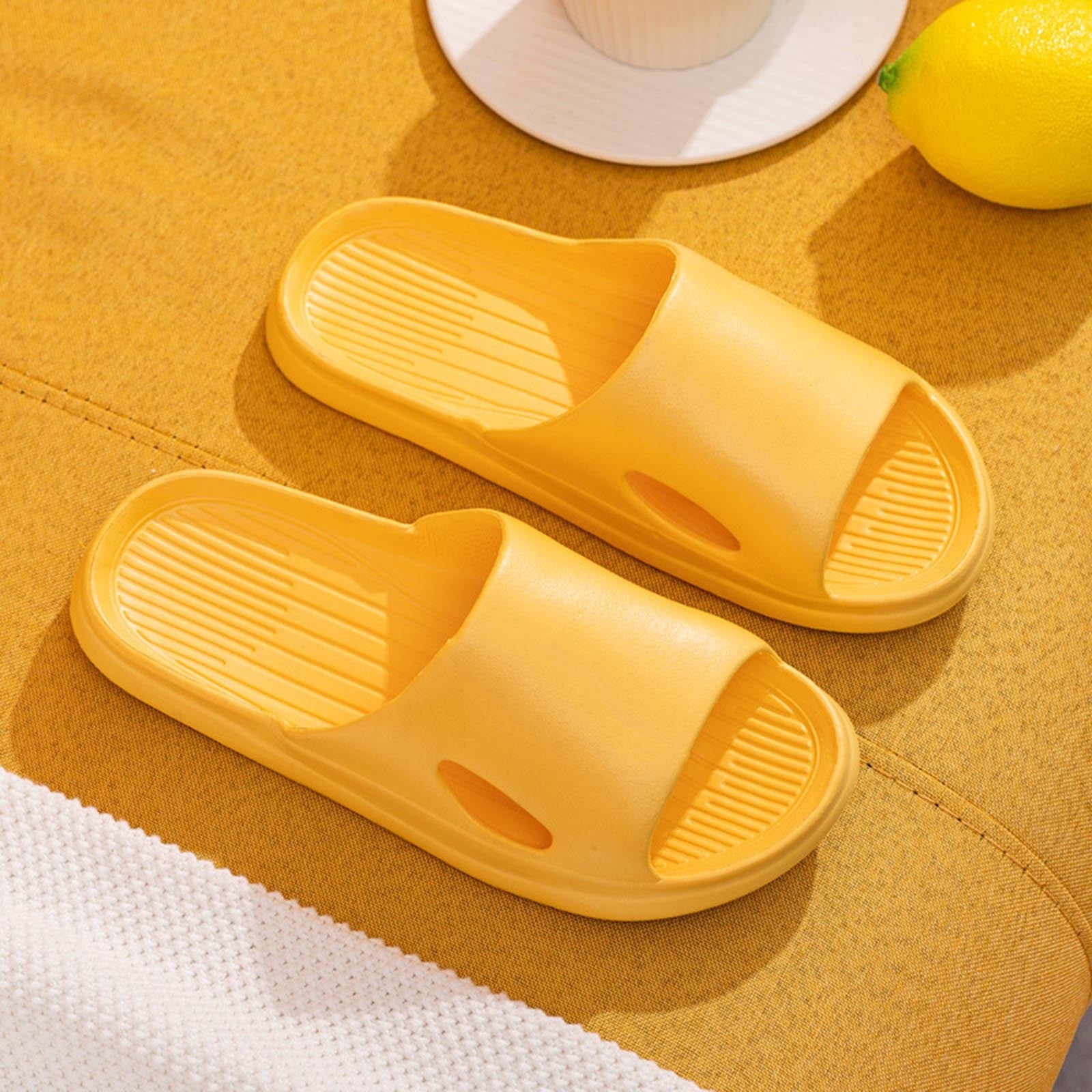 BONIXOOM Slippers For Women Indoor And Outdoor Slip-On Platform V-Day ...