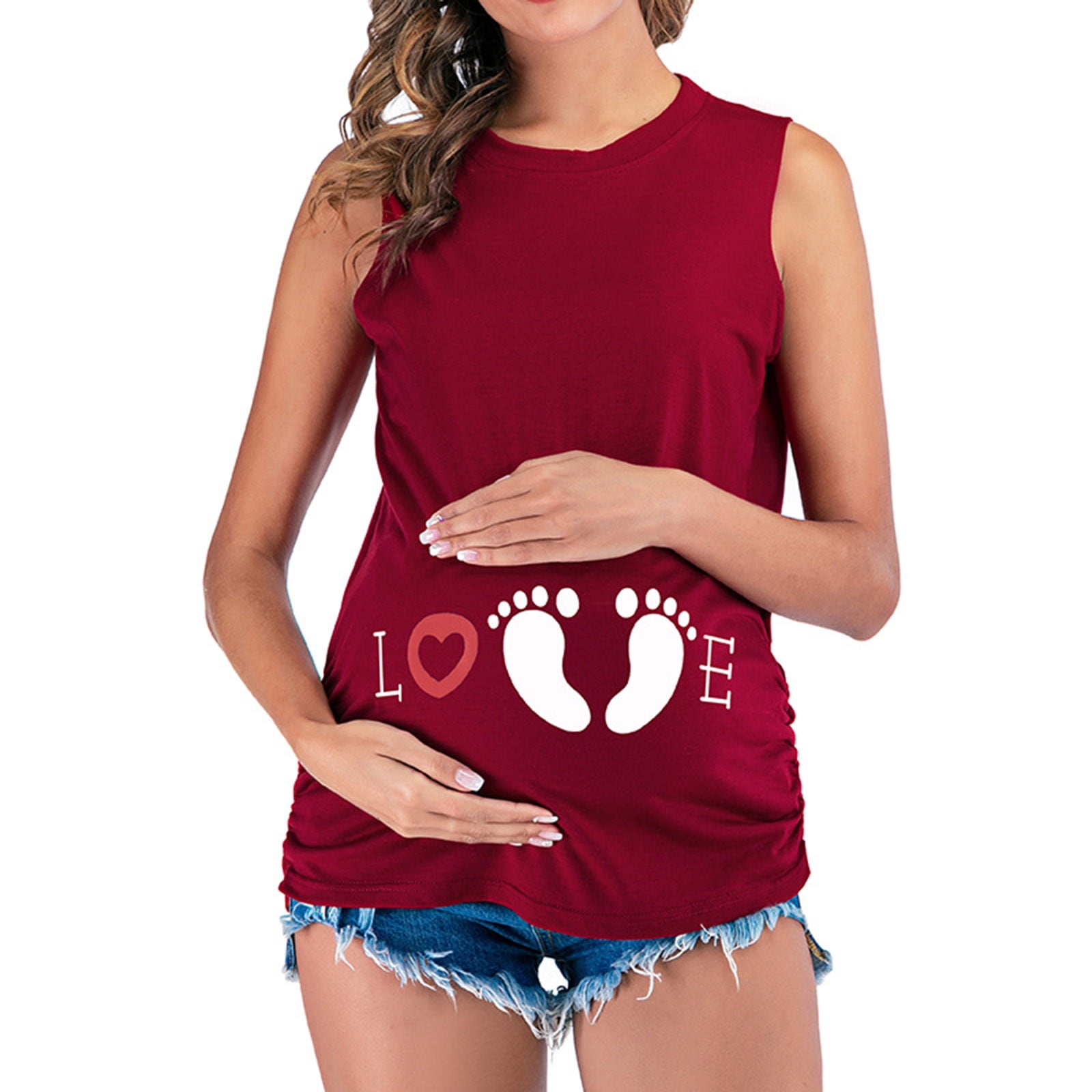 BONIXOOM Tank Tops Women Round Neckline Active Fit Rowing Vacation ...
