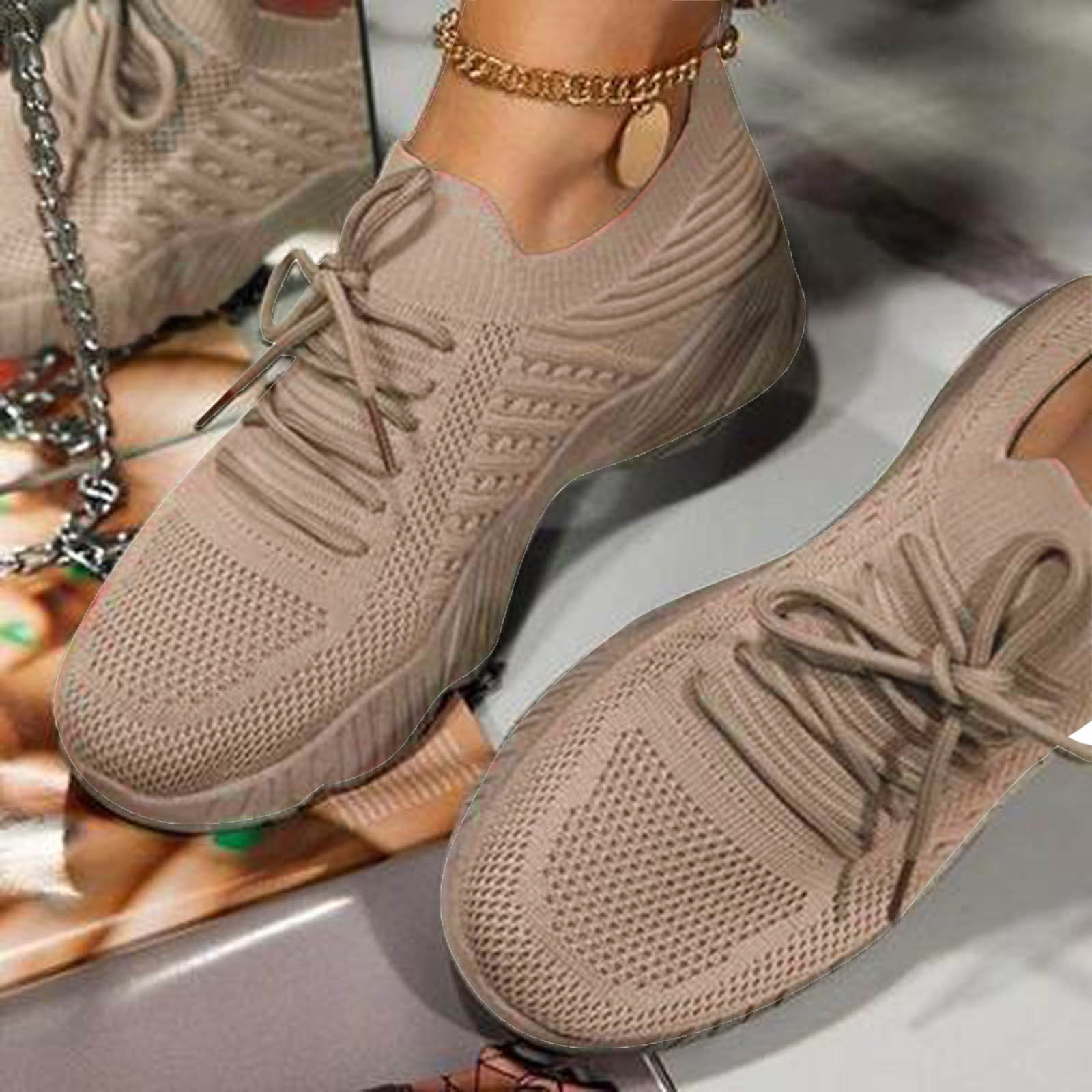 BONIXOOM Womens Sneakers Womens Shoes Slip-Ons Running Slip-On Sneakers ...