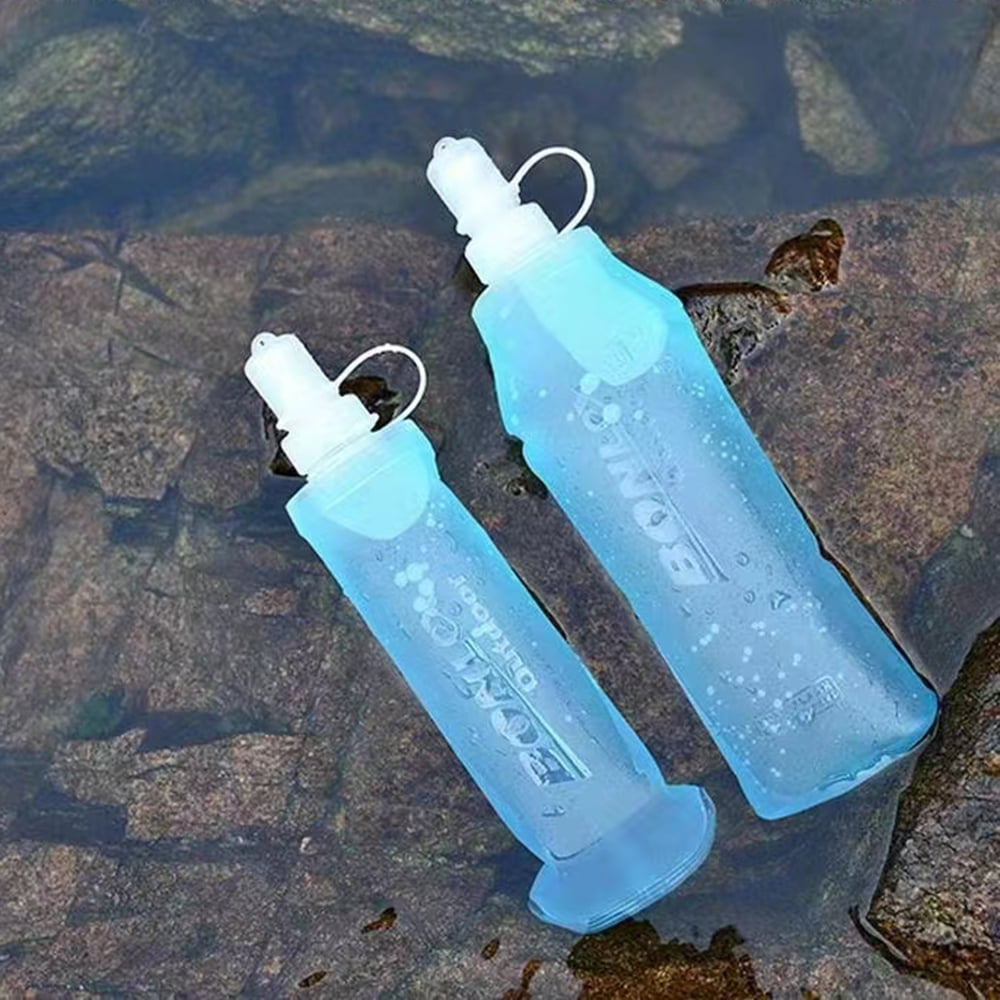 BONLEX Soft Bottle,Collapsible Drink Water Bottle Water Tpu Soft Sport ...