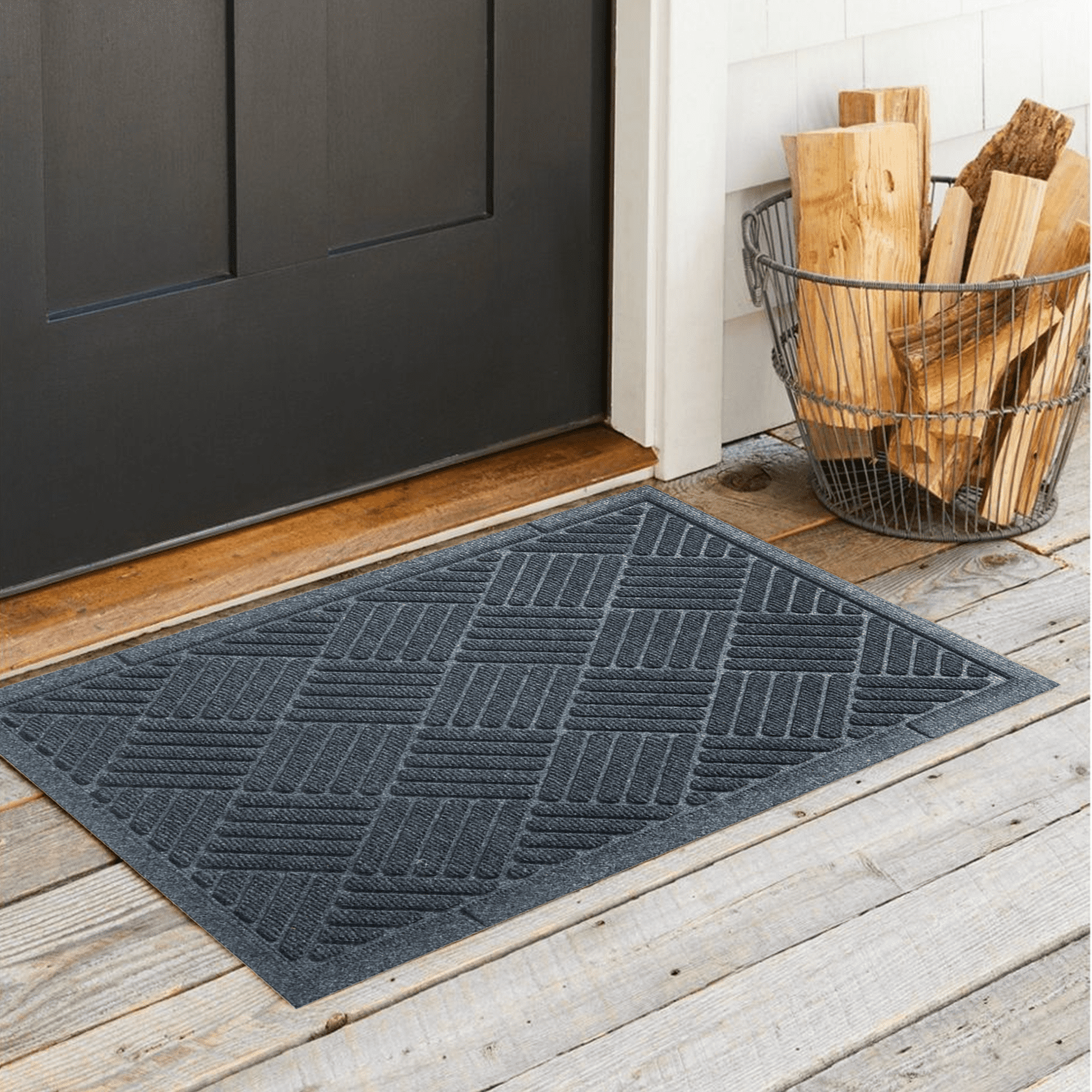 BONLION Door Mat Outdoor, 24" x 36" Welcome Mats Outside, Non Slip ...