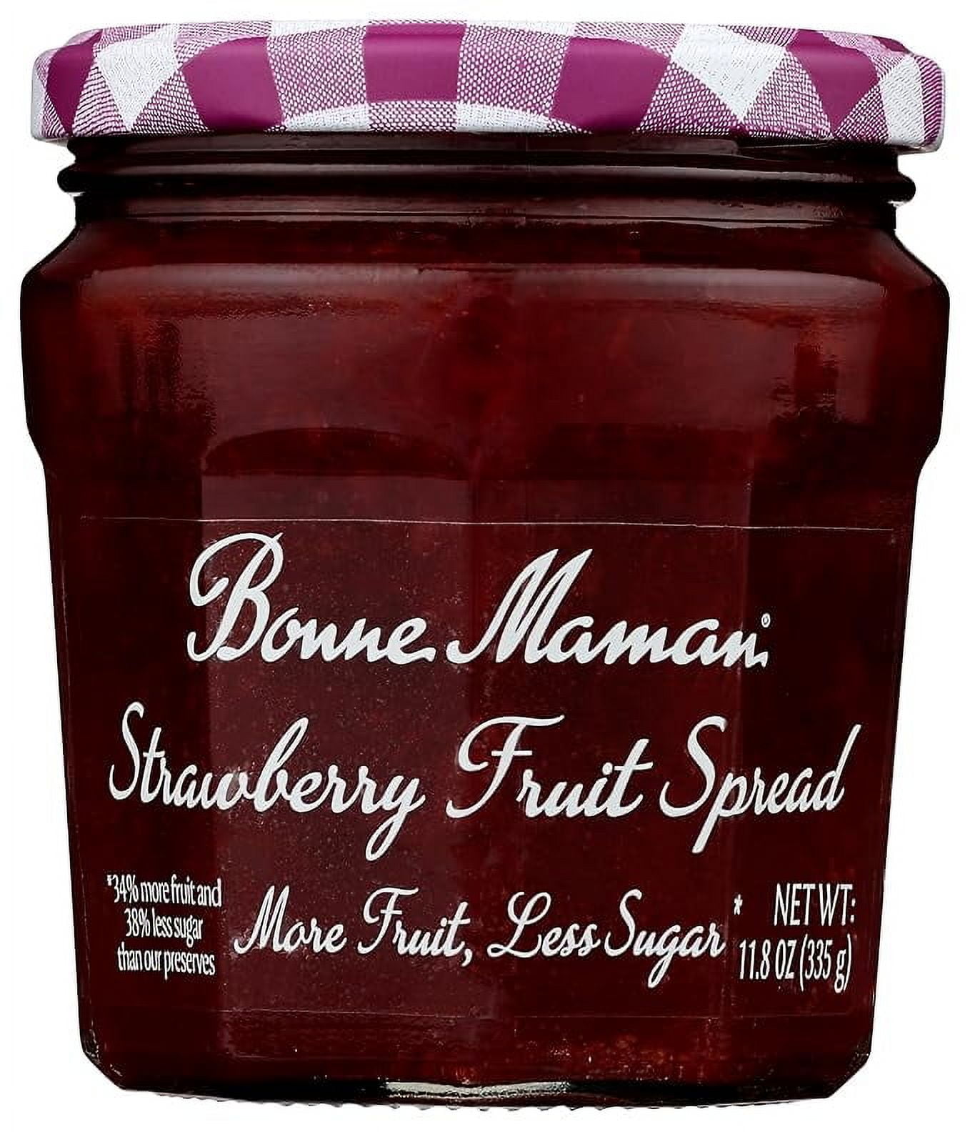 BONNE MAMAN More Fruit, Less Sugar Strawberry Fruit Spread, 11.8 OZ ...