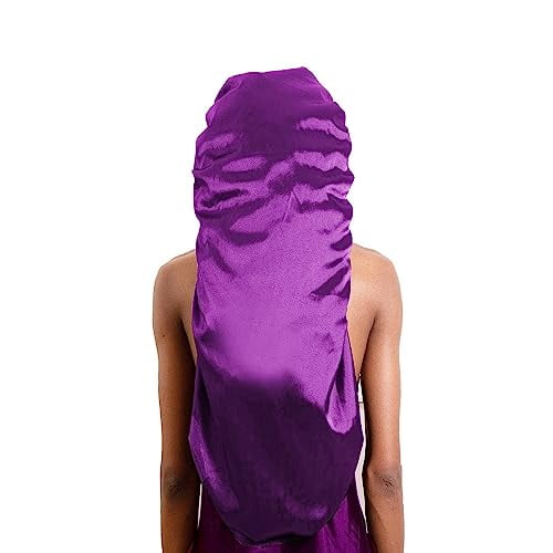 BONNET QUEEN Extra Long Bonnet Braid Bonnet Silk Bonnet For Sleeping ...