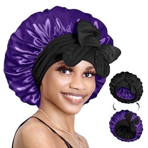 BONNET QUEEN Silk Bonnet for Sleeping Women Hair Bonnet REVERSIBLE ...