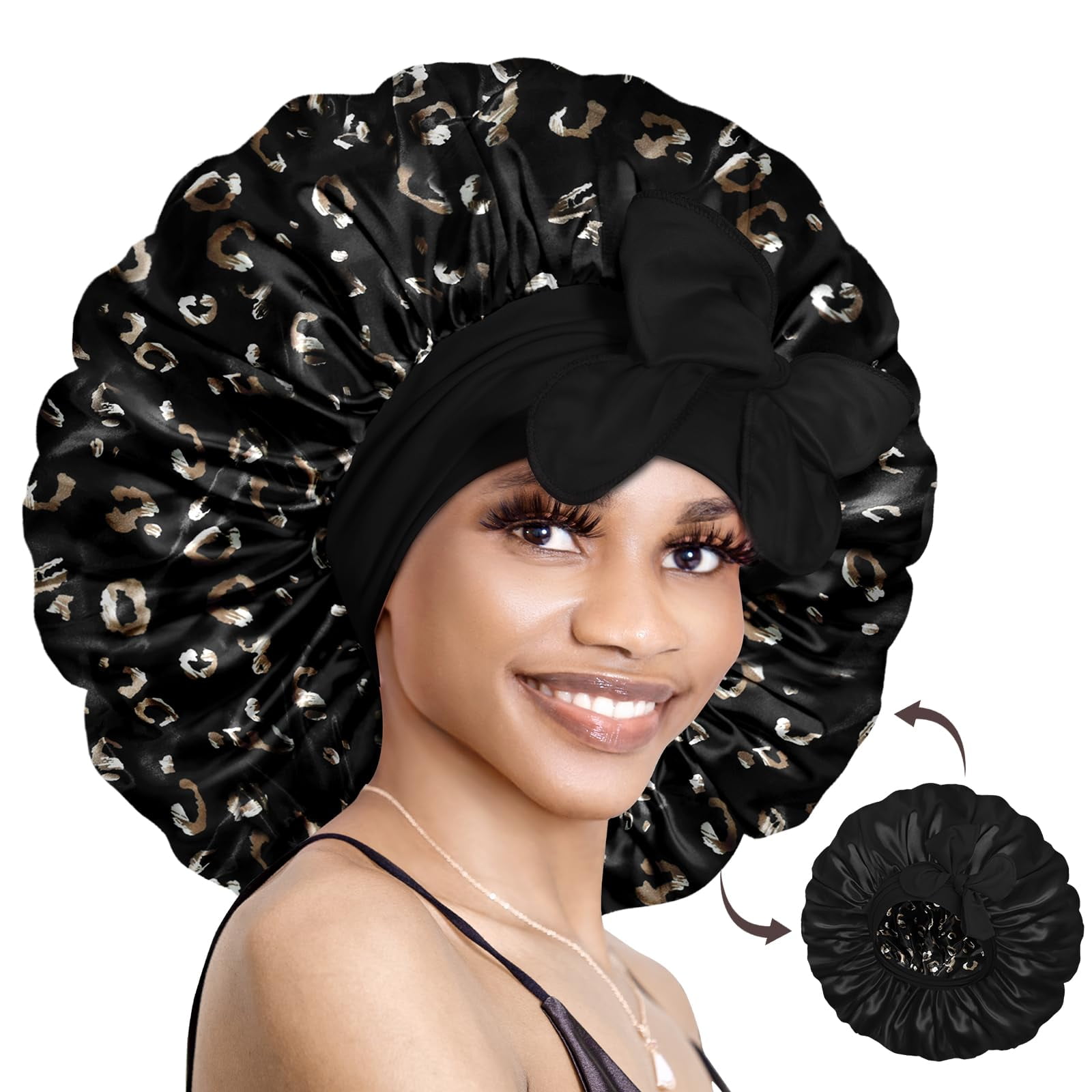 BONNET QUEEN Silk Bonnet for Sleeping Satin Bonnet Hair Bonnet Braid ...