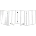 BONNLO Free Standing Dog Gate Indoor, Foldable Pet Gate for Dogs and ...