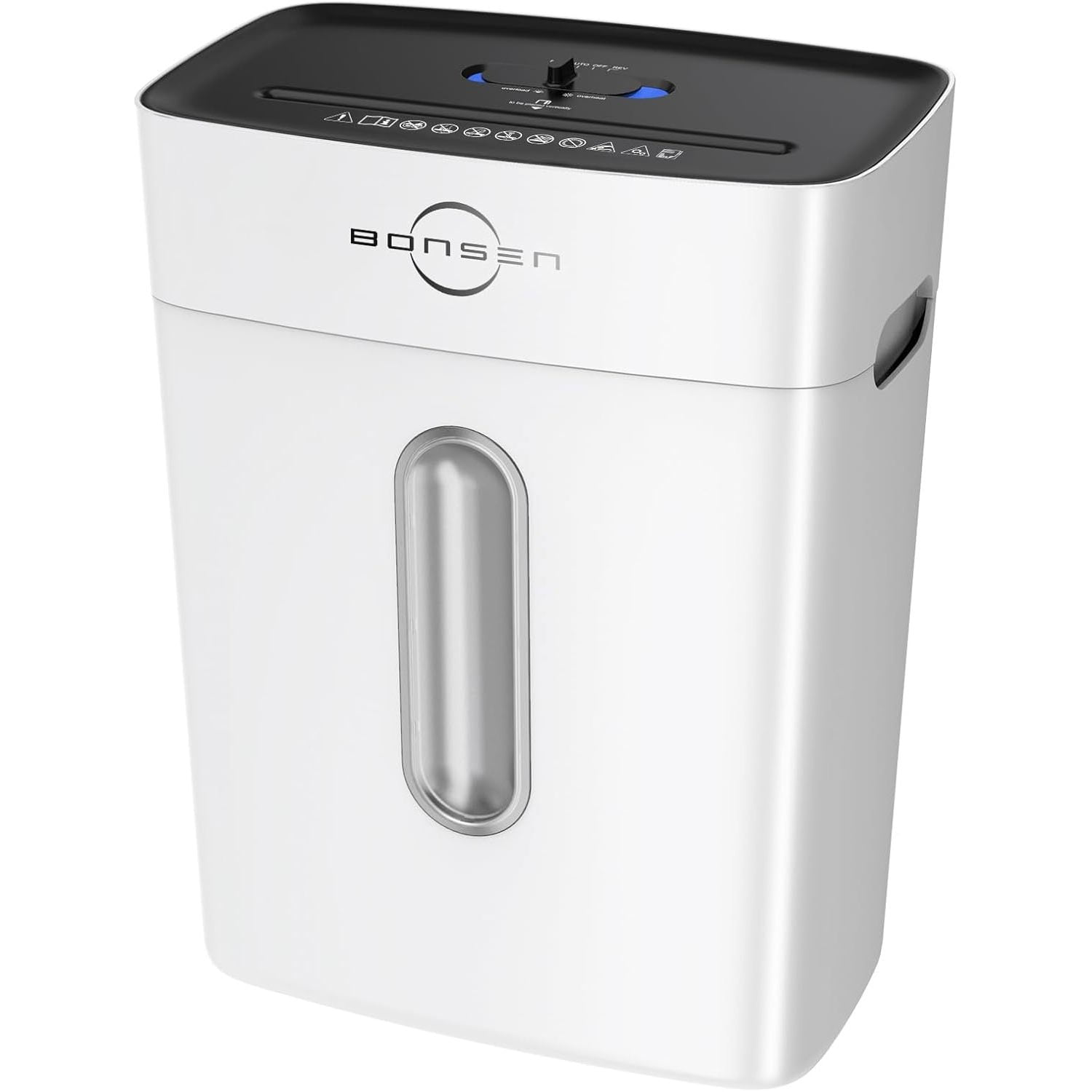 BONSEN White Paper Shredder for Home Office, 8-Sheet Cross-Cut Paper ...