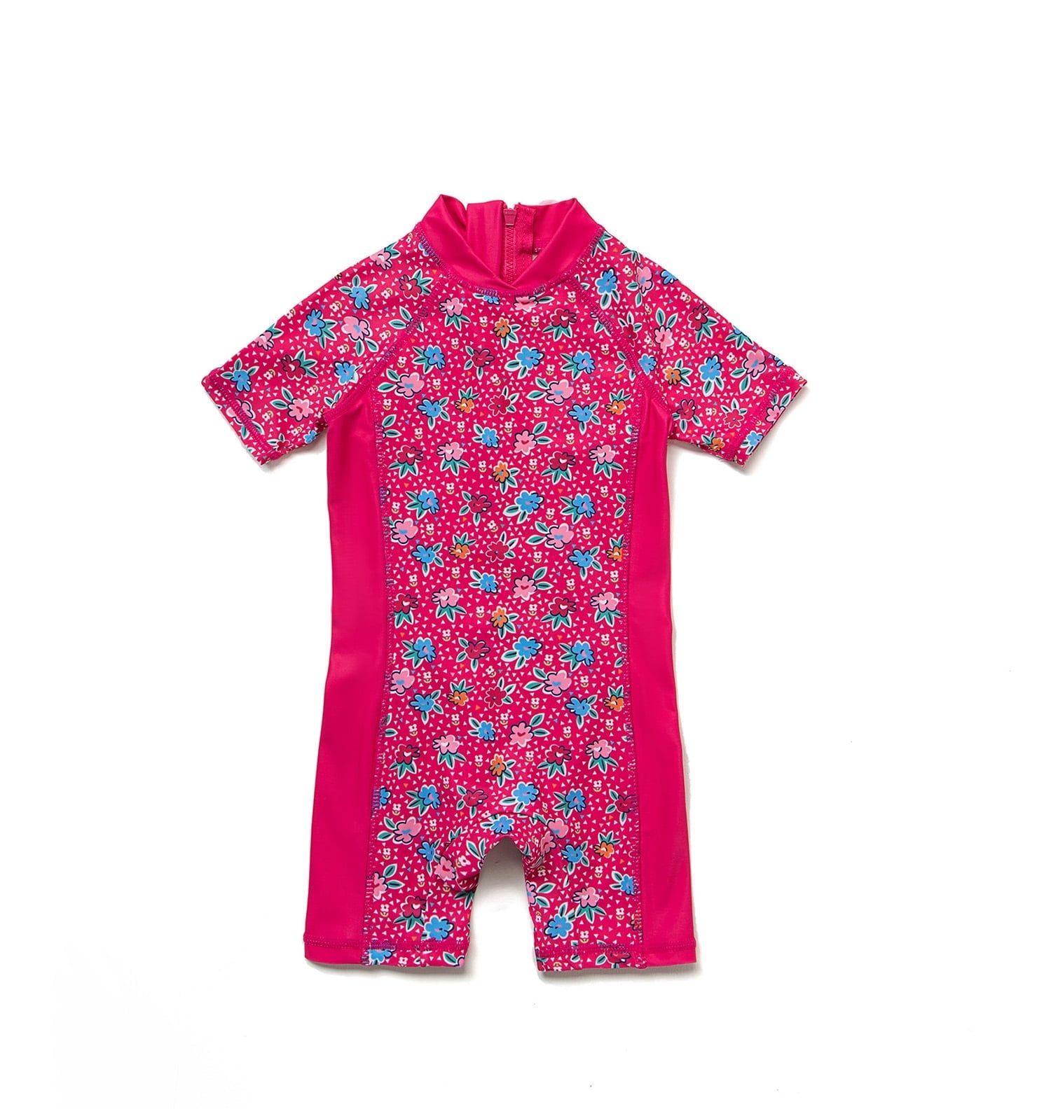 BONVERANO Baby Girls Swimsuit UPF 50+ Sun Protection, Short Sleeve ...