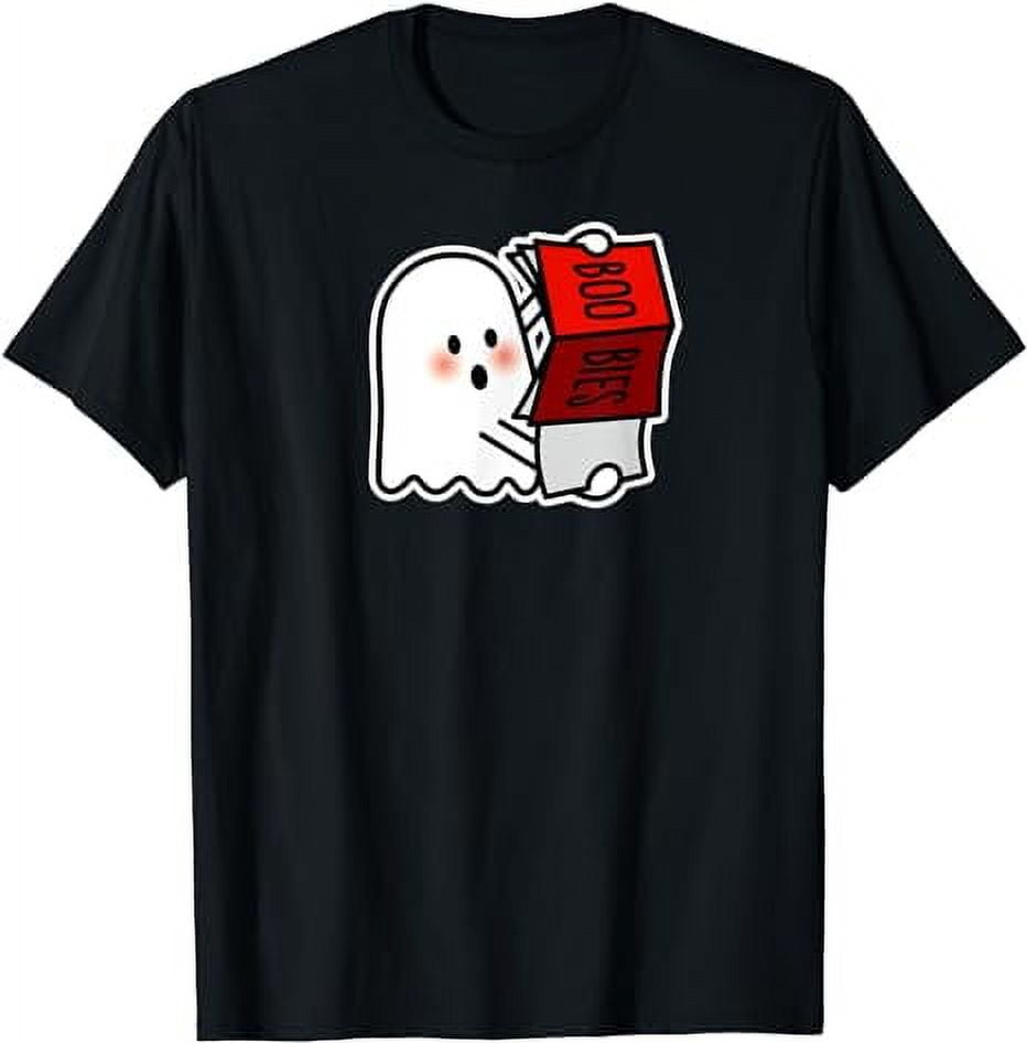 Boo Bies Funny Boobies Ghost Halloween Pun Erotic Centerfold T Shirt