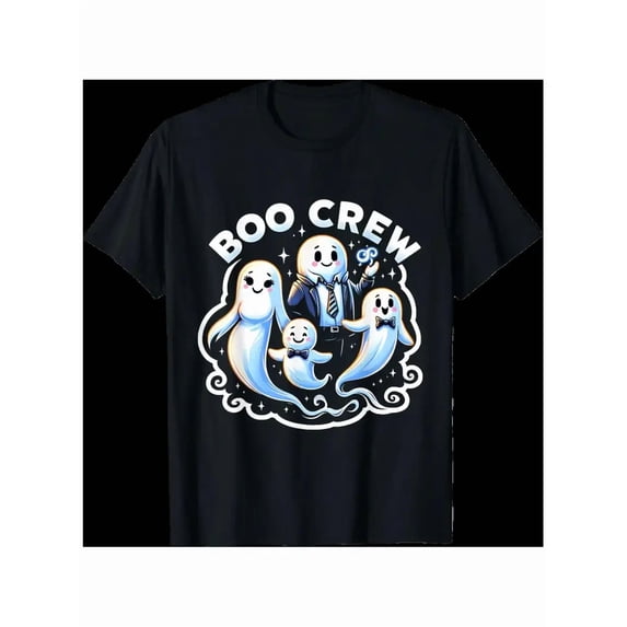 BOO CREW Men'S & Women'S Funny Halloween T-Shirt - Spooky Crew Graphic ...