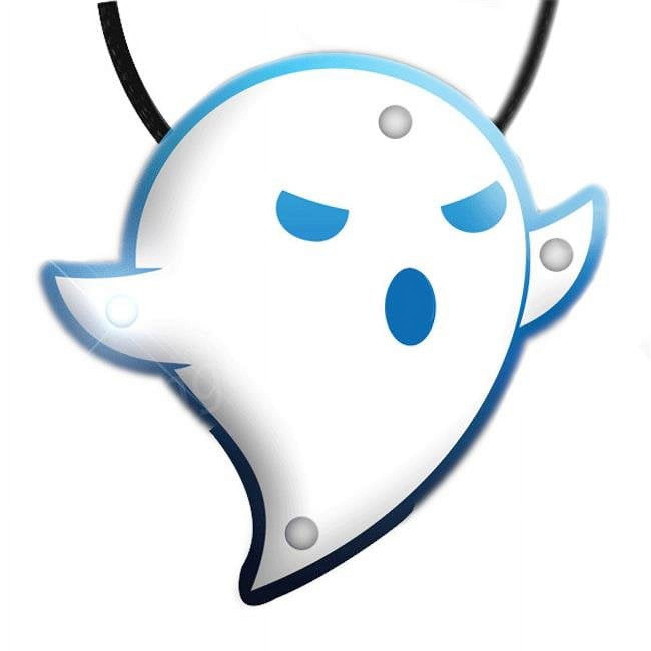 BOO Ghost Necklace LED Flashing Blinky Light - Walmart.com