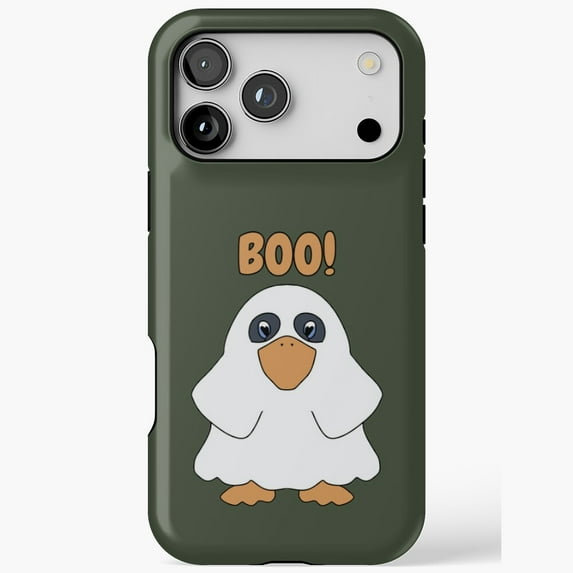 BOO! Ghost Penguin Halloween Case Compatible with iPhone 11-17 Pro Max ...