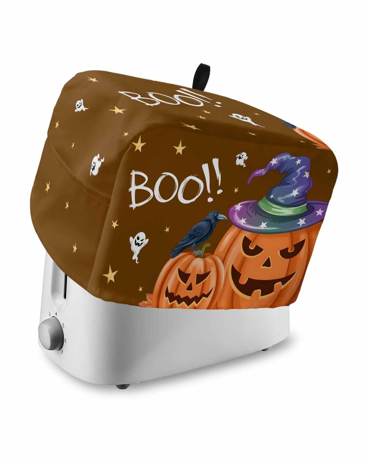 BOO Halloween Toaster Cover 4 Slice, Large Kitchen Appliance Covers ...