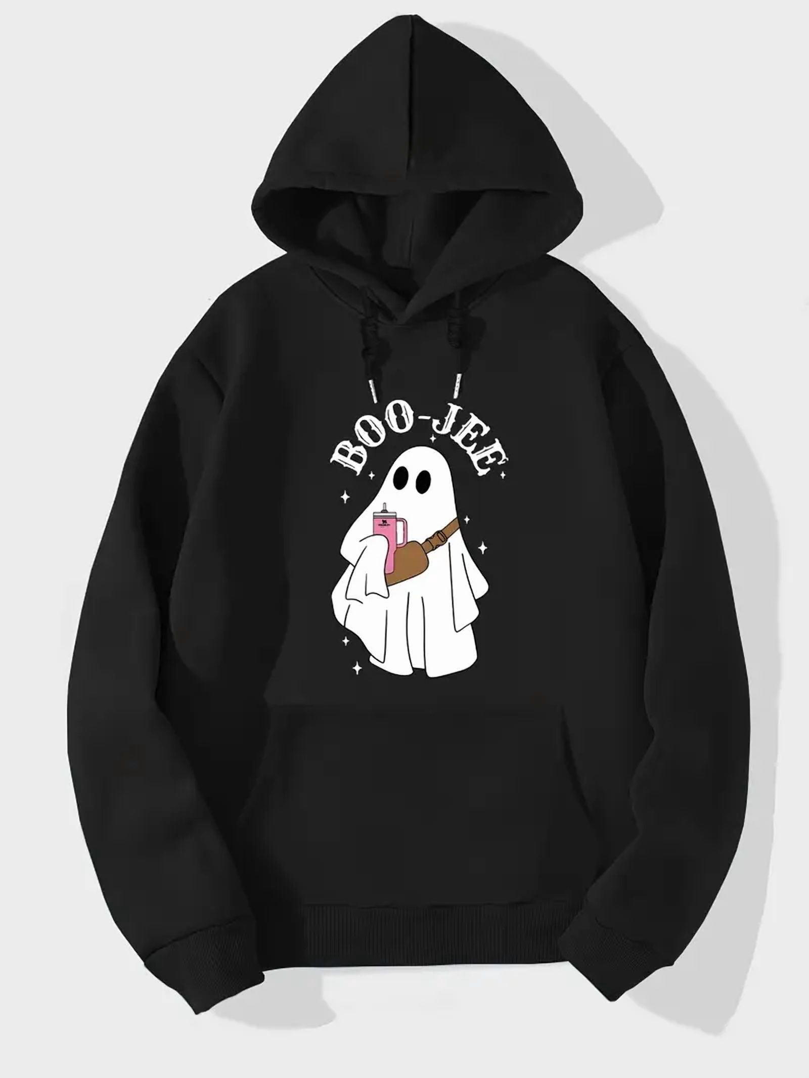 BOO-JEE Print, Men's Casual And Cozy Hoodies, Trendy Long Sleeve Hooded ...
