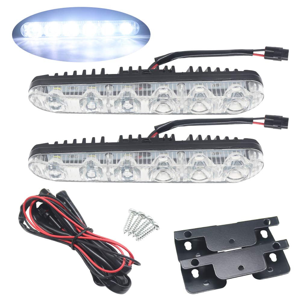 BOODLIED Waterproof Daytime Running Lights DRL Kit High/Low Beam High ...
