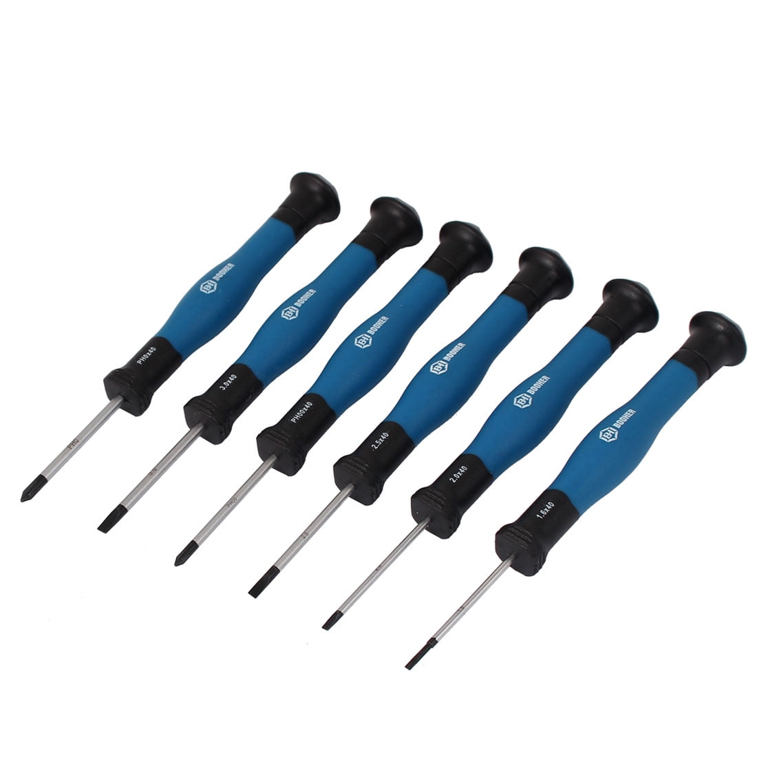 BOOHER Mini Precision Slotted Phillips Screwdriver Tool Kit 6 in 1 Set ...
