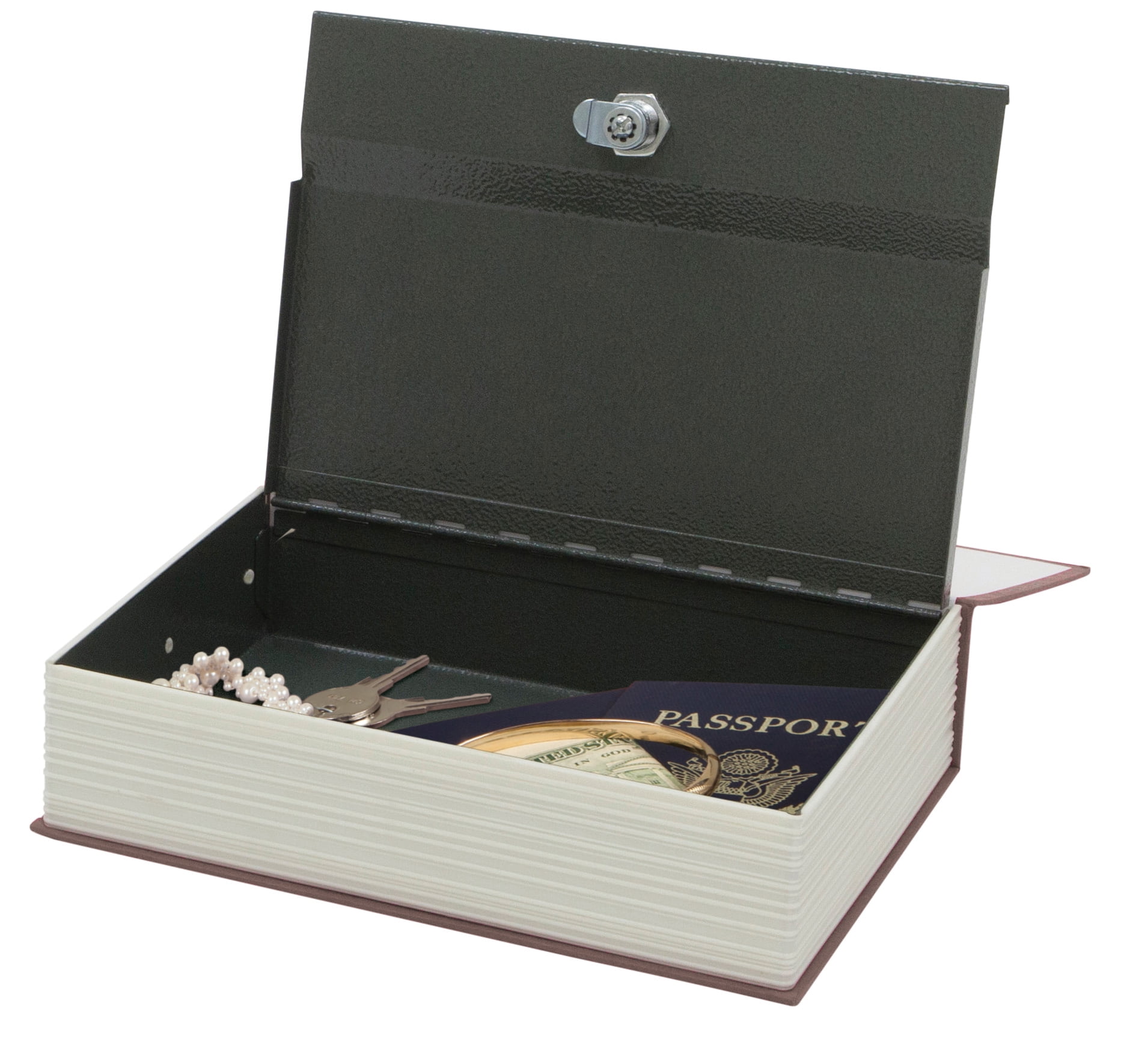 BOOK SAFE - RED, CONCEALED KEY LOCK - Walmart.com
