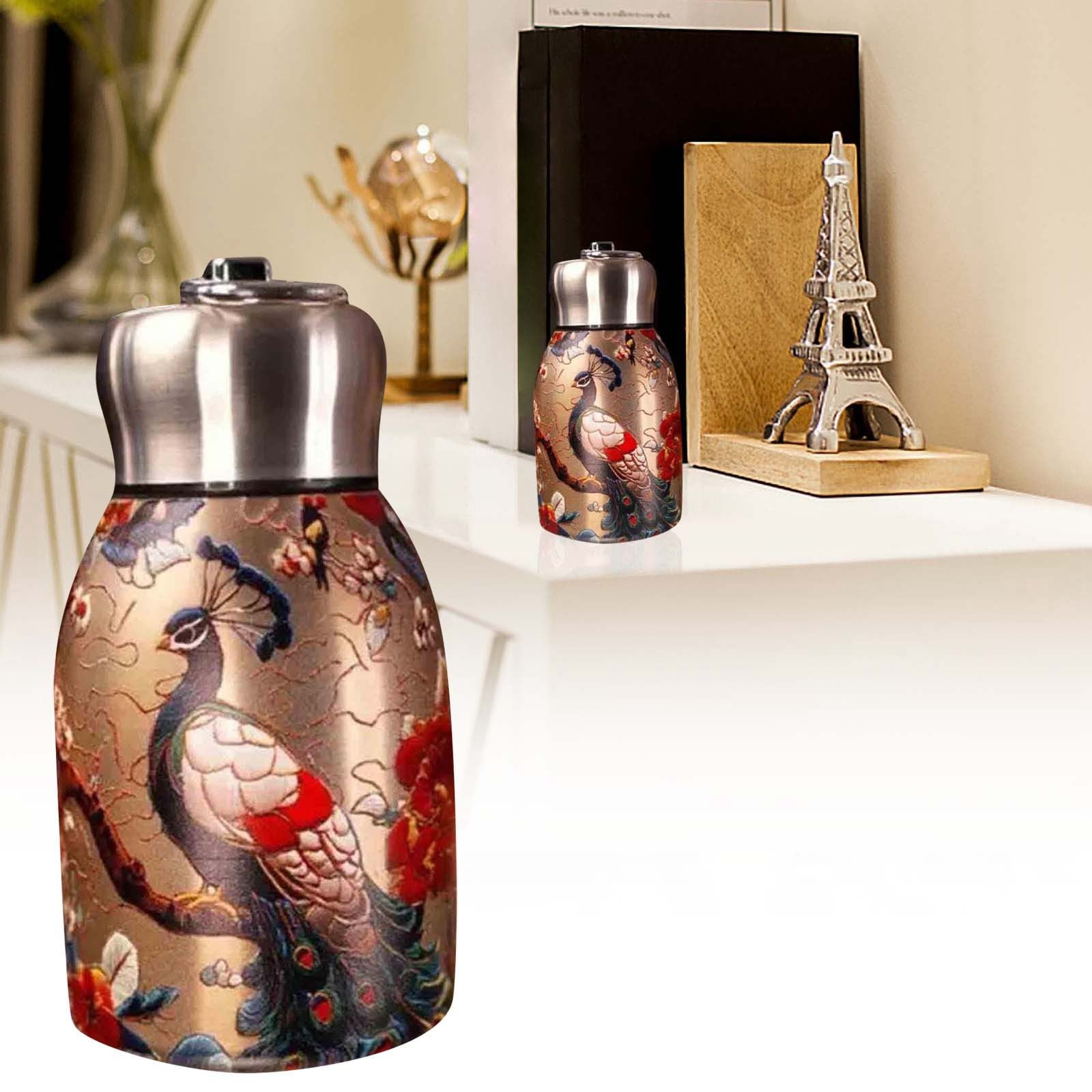 BOOKR Stylish & Portable Insulated Water Bottle Vintage Floral Pattern ...