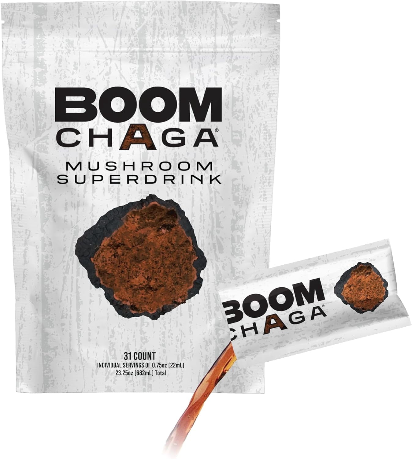 BOOM Chaga Mushroom Superdrink, 31 Count Packets - Walmart.com