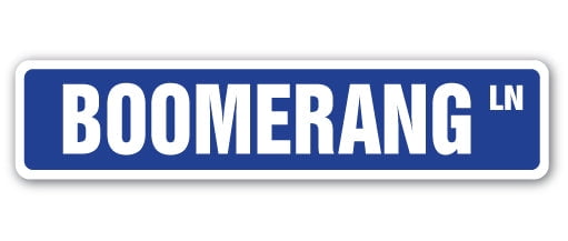 BOOMERANG Street Sign australia sport wooden tool hunting | Indoor ...